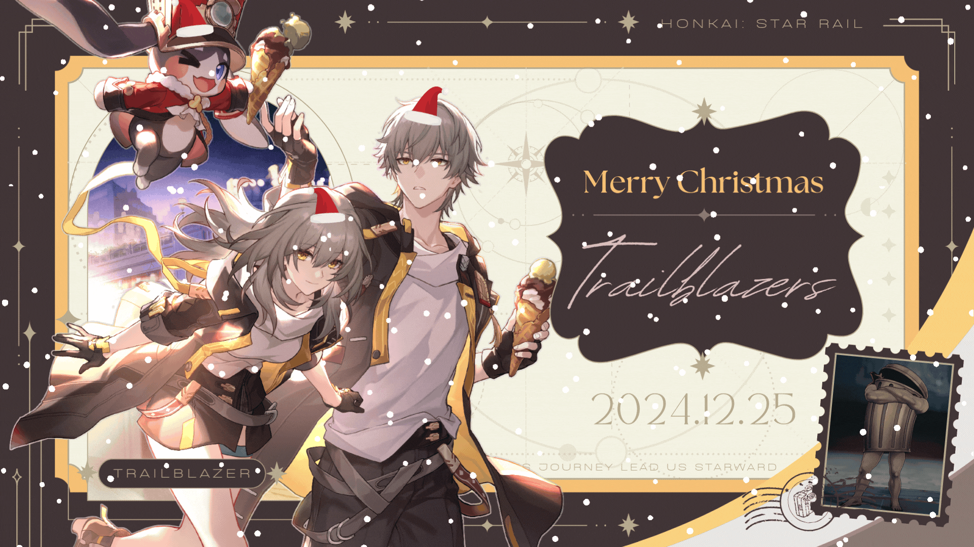 Merry Christmas, HoYoLAB! - Astral Express Trio Edition Honkai: Star ...