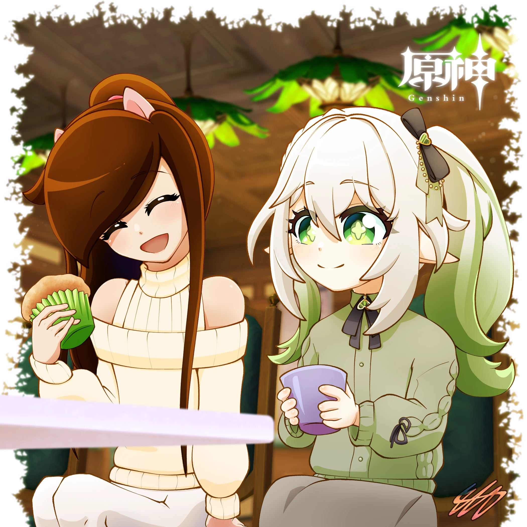 🎄Coffee Shop AU collab🎄 Genshin Impact | HoYoLAB