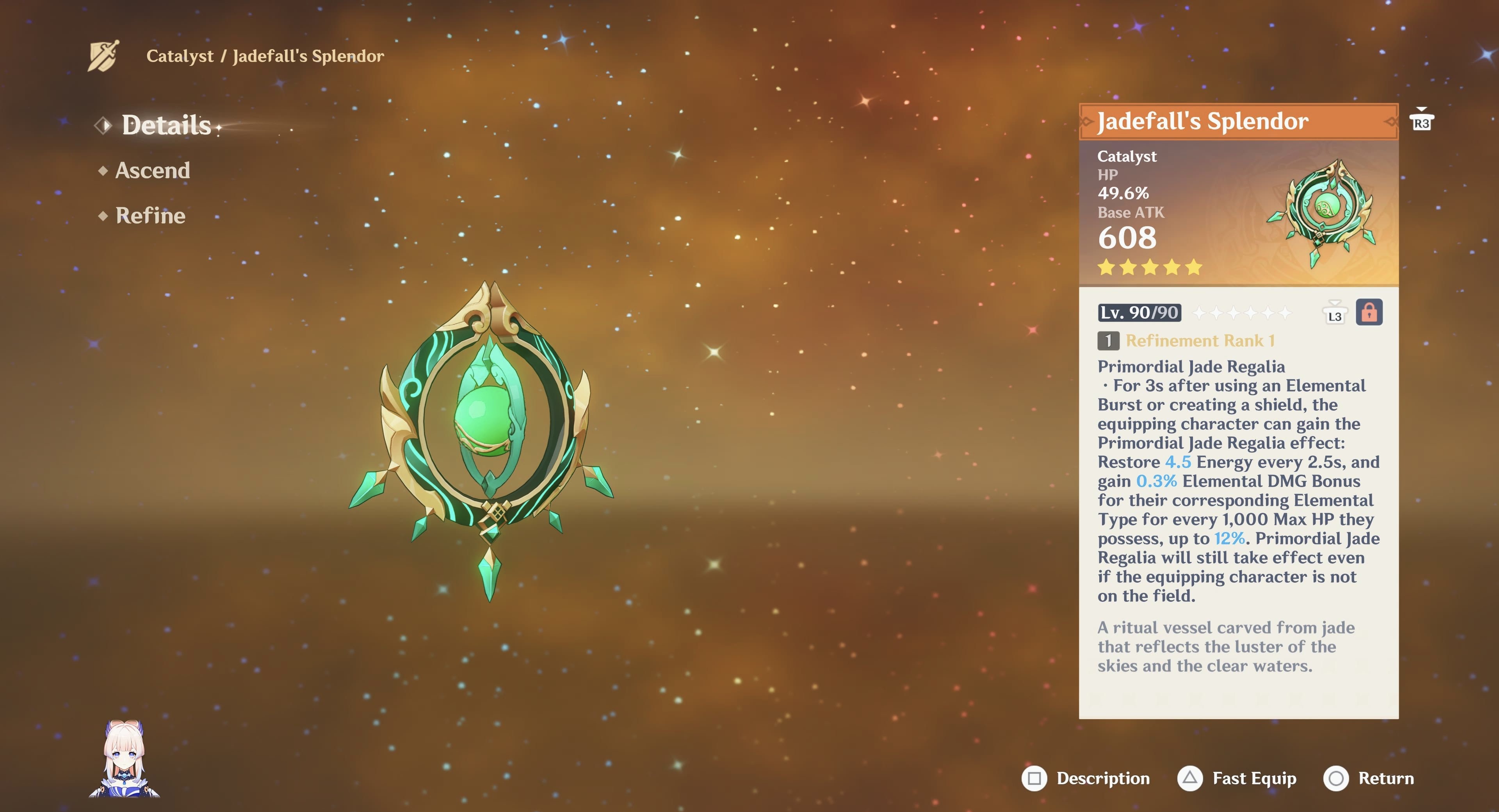 Jadefall's Splendor level 90 Genshin Impact | HoYoLAB