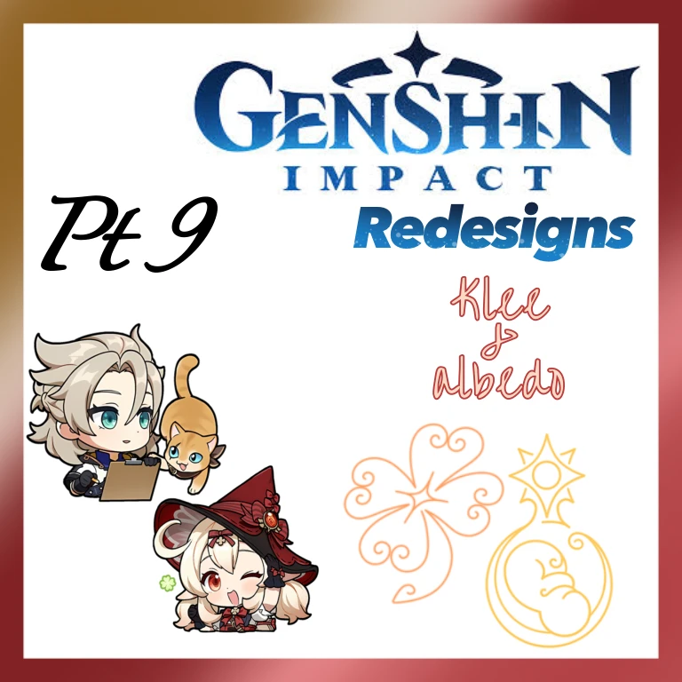 KLEE AND ALBEDO REDESIGNS Genshin Impact | HoYoLAB