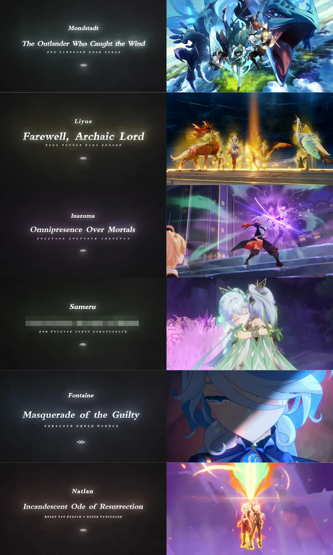 every peak archon quest in every region 🔥🔥 Genshin Impact | HoYoLAB