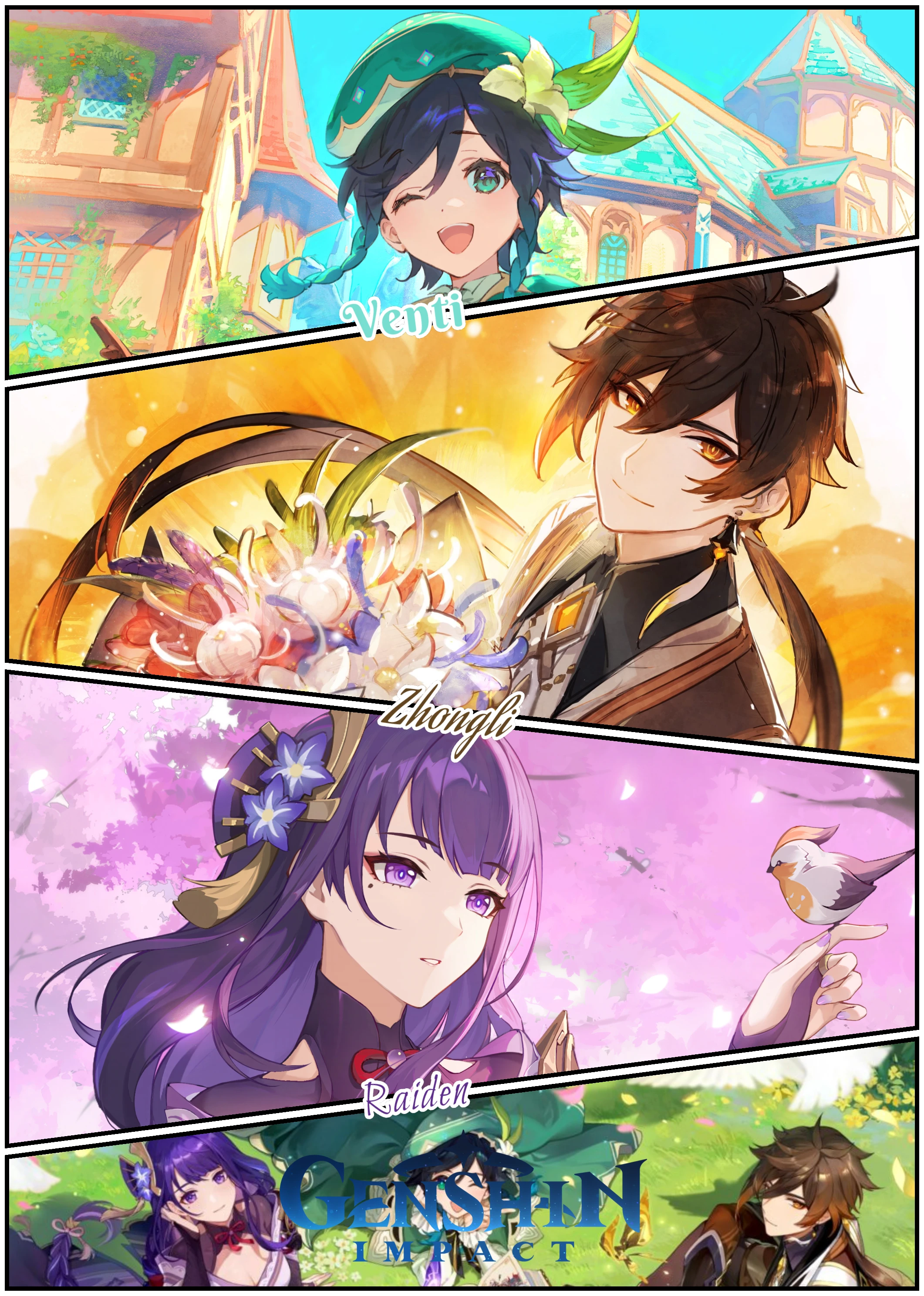 Original Archon trio! Genshin Impact | HoYoLAB