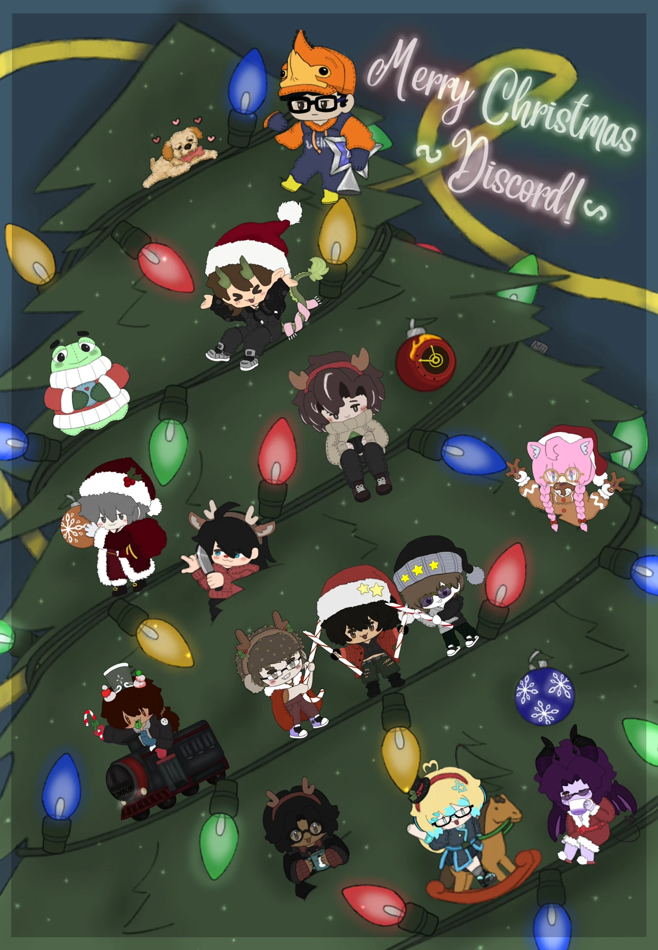 Merry Christmas (Drew My Friend’s Discord including myself) 🏻 | HoYoLAB