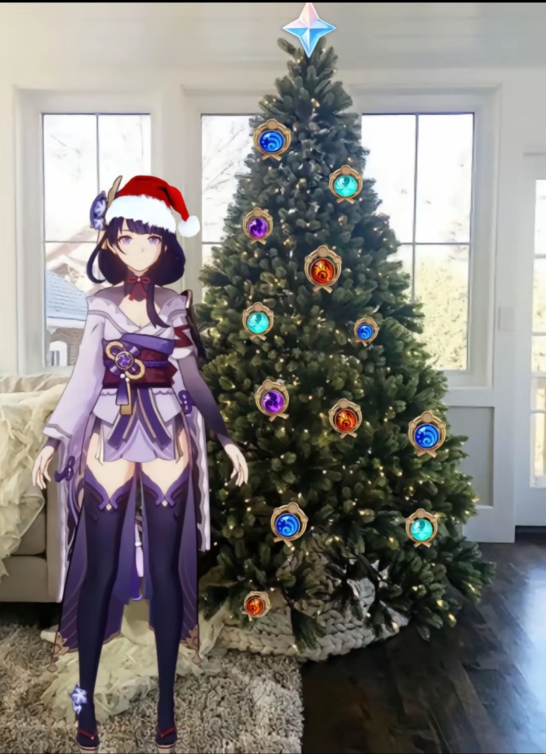 Raiden Xmas tree Genshin Impact | HoYoLAB