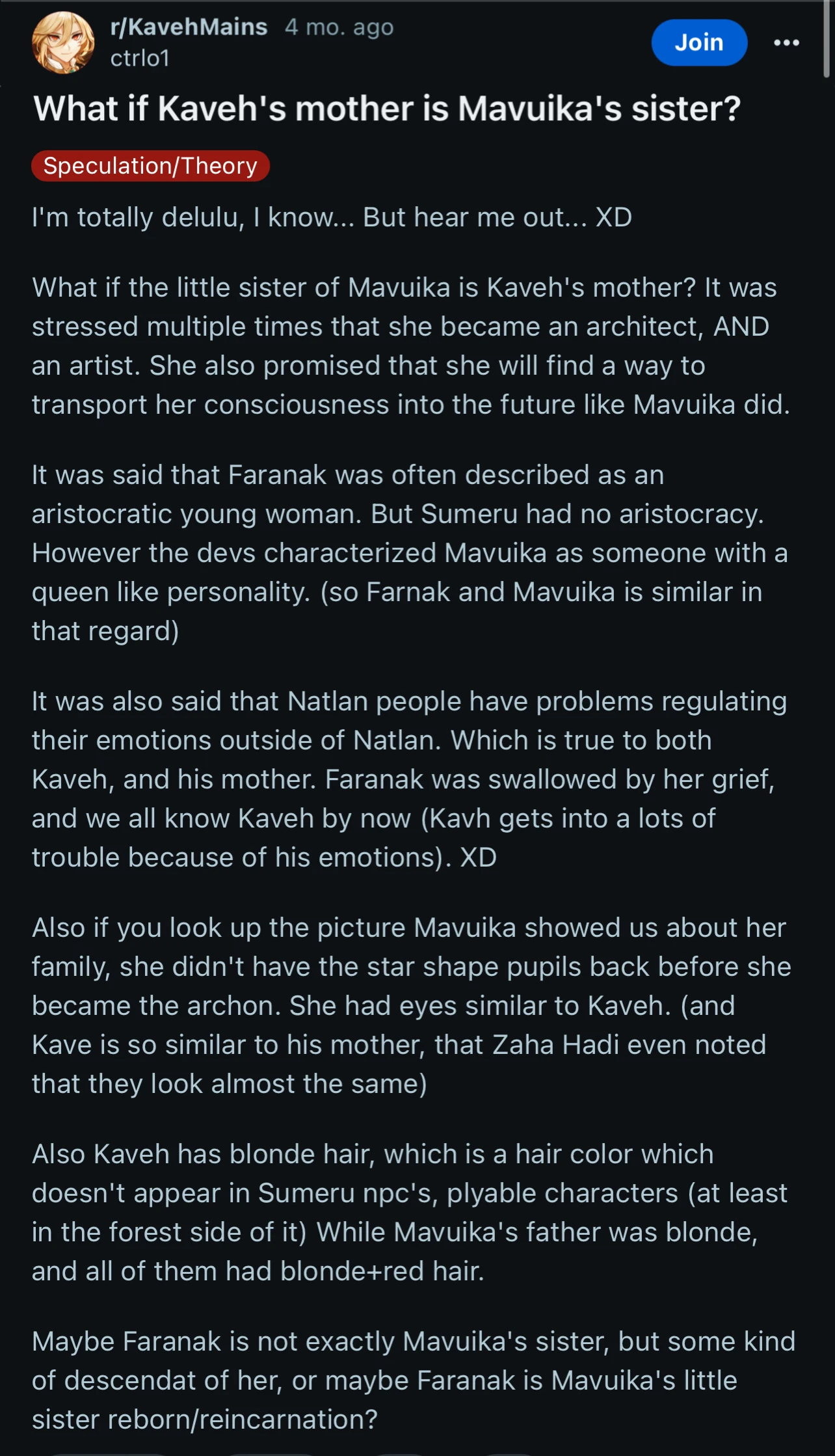 I don’t care what people say! I THINK MAVUIKA IS KAVEH’S AUNT. Genshin ...