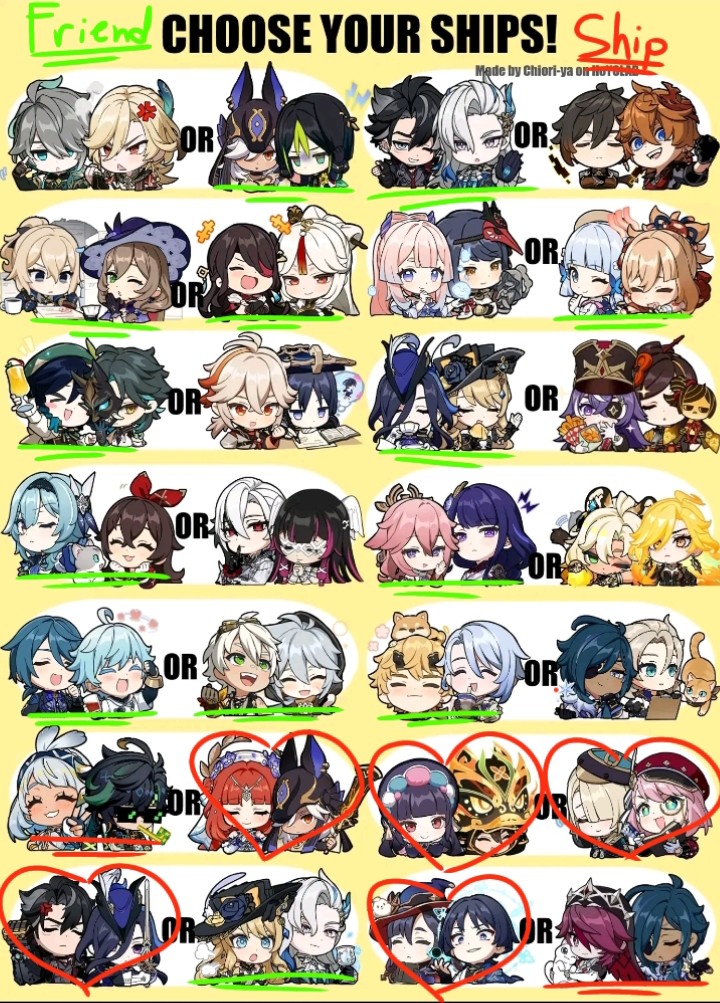 Choose Your Ships but I don't follow the Rule! (Again) Genshin Impact | HoYoLAB