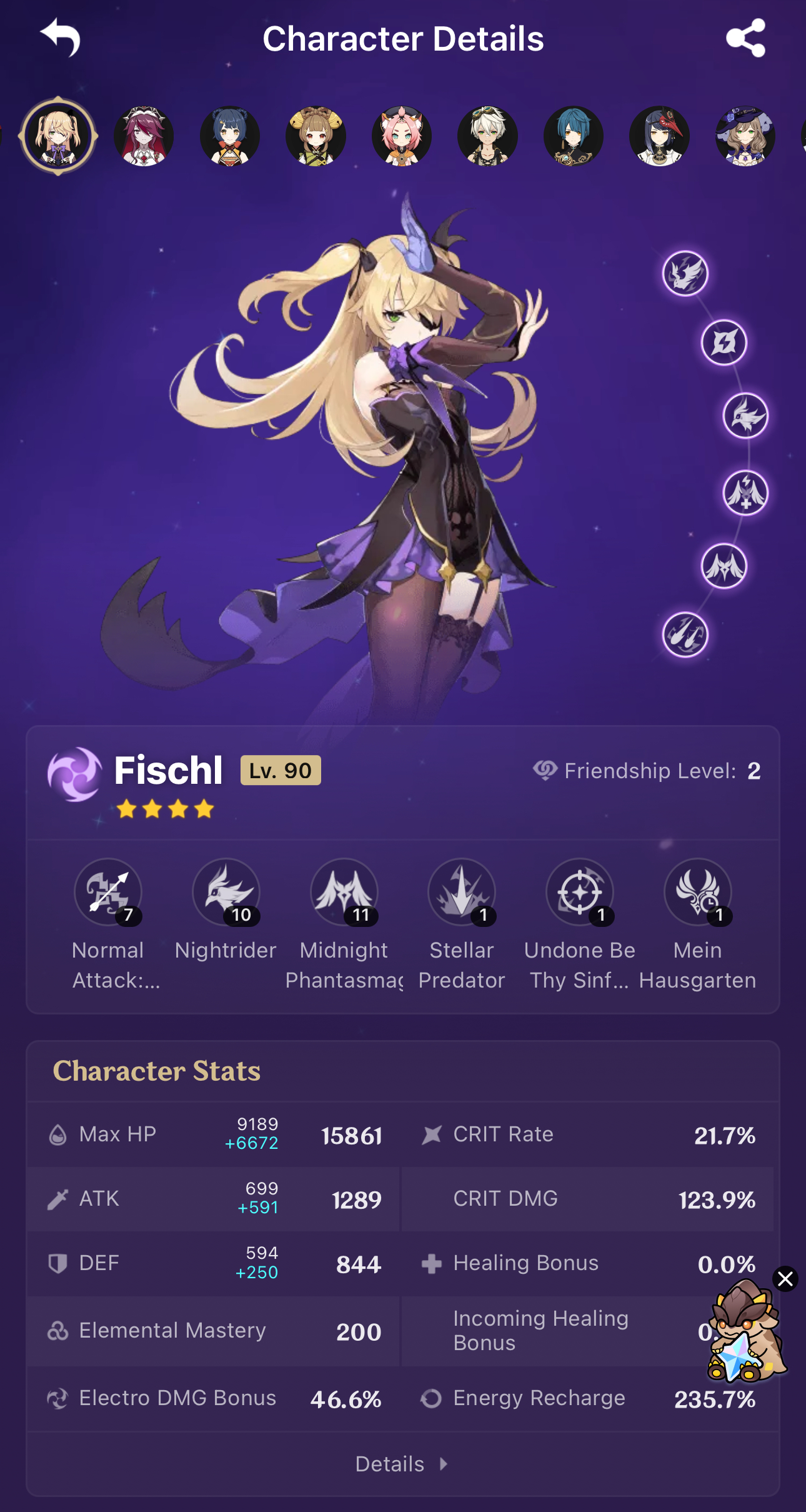 Fischl C6 (please help ️) Genshin Impact | HoYoLAB