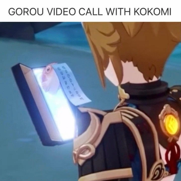 gorou videocall with kokomi Genshin Impact | HoYoLAB