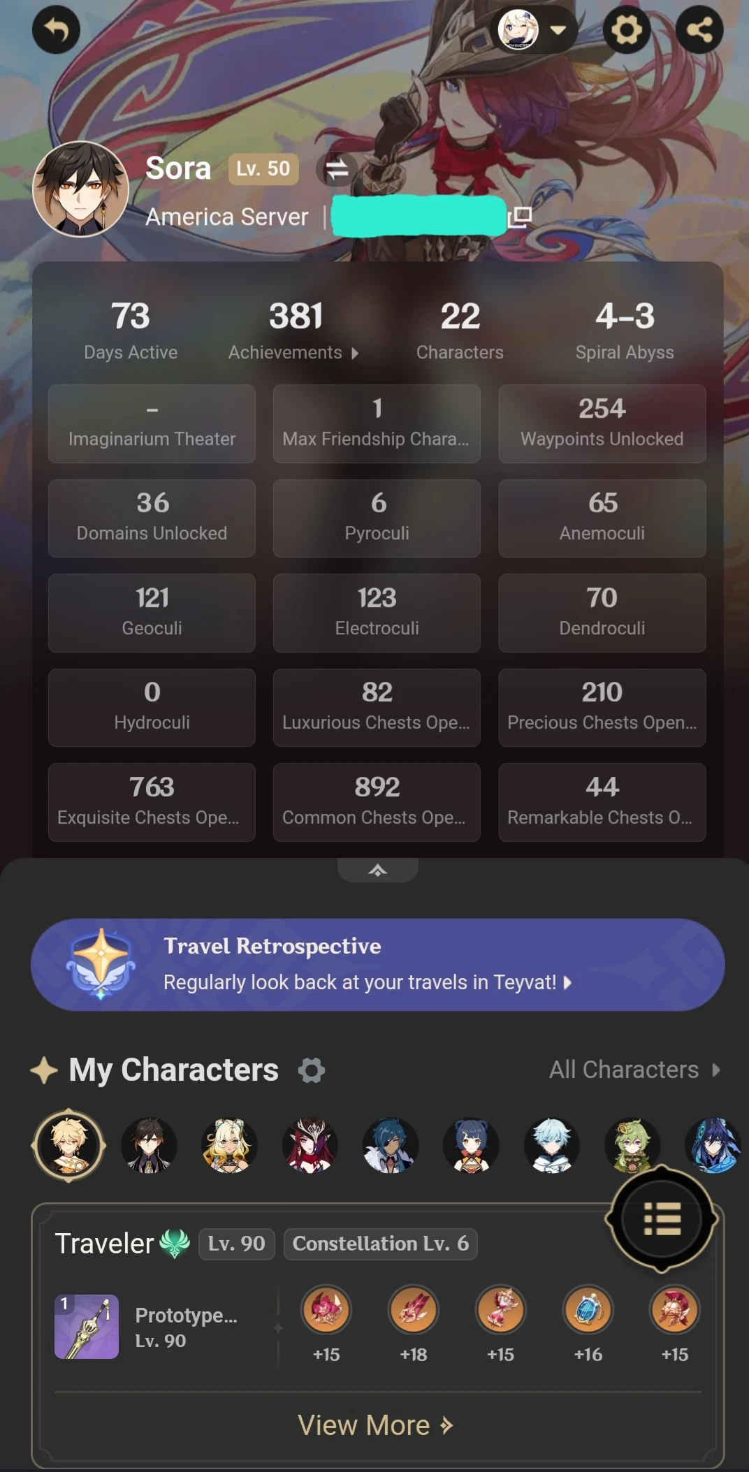 My progress Genshin Impact | HoYoLAB