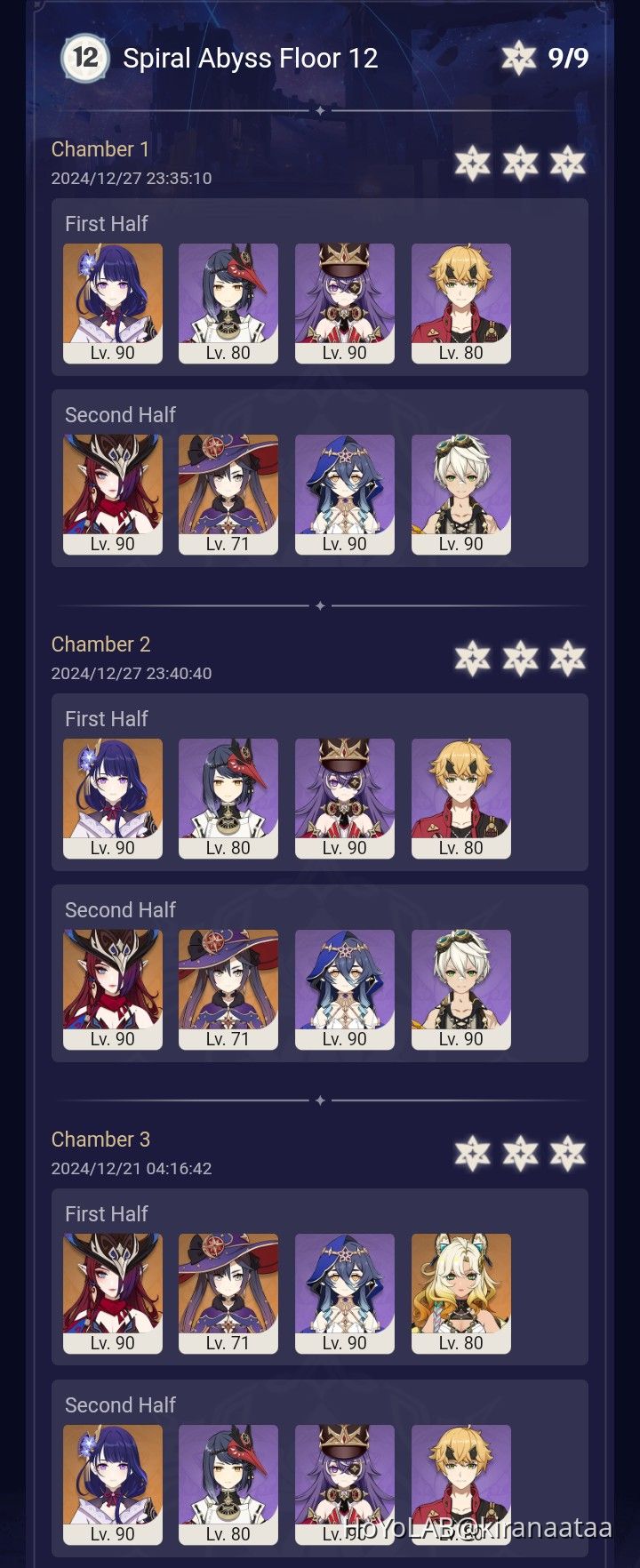 My original overload team just can only go up to chamber 2 Genshin ...