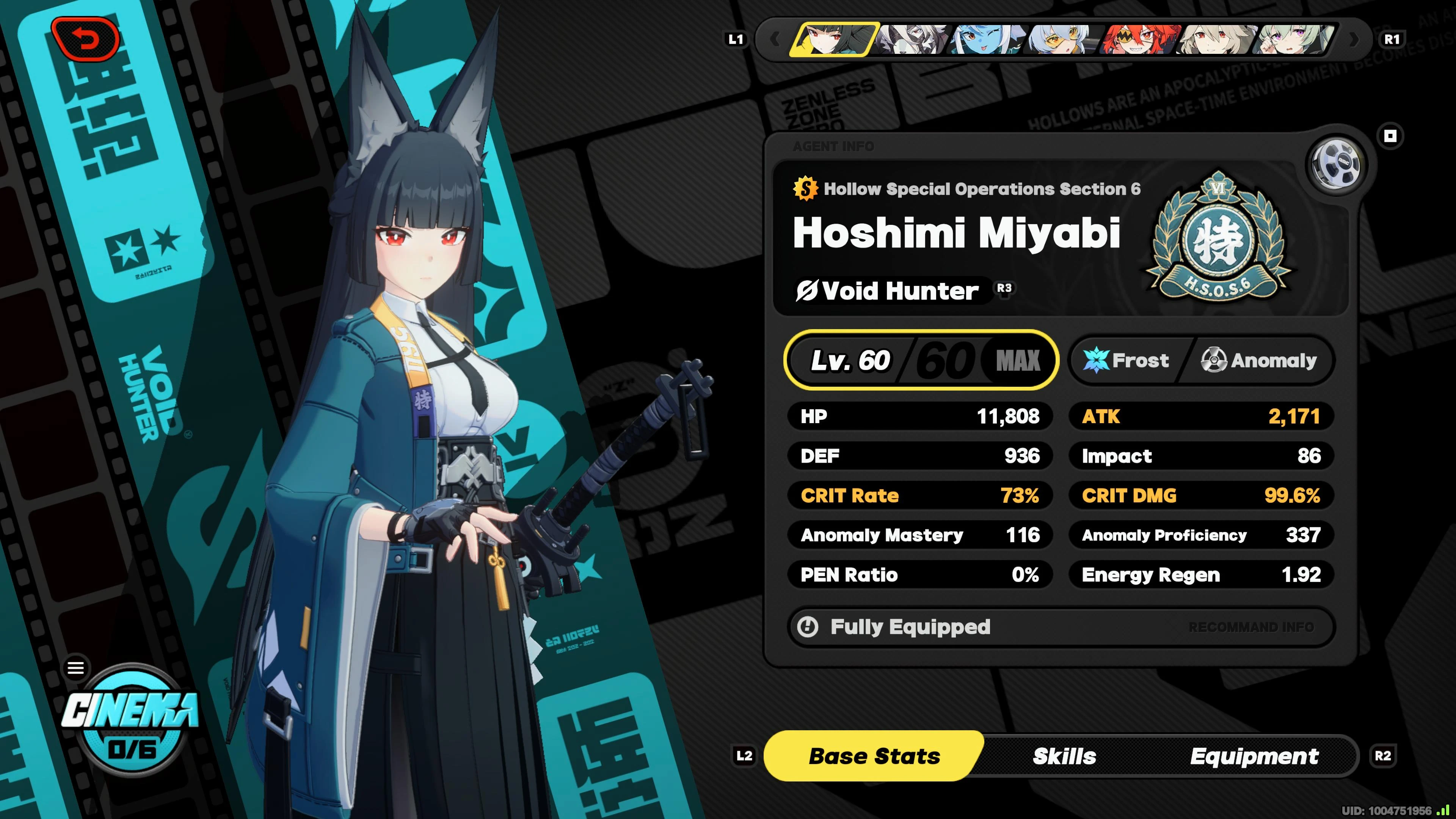 Hoshimi Miyabi build Zenless Zone Zero | HoYoLAB