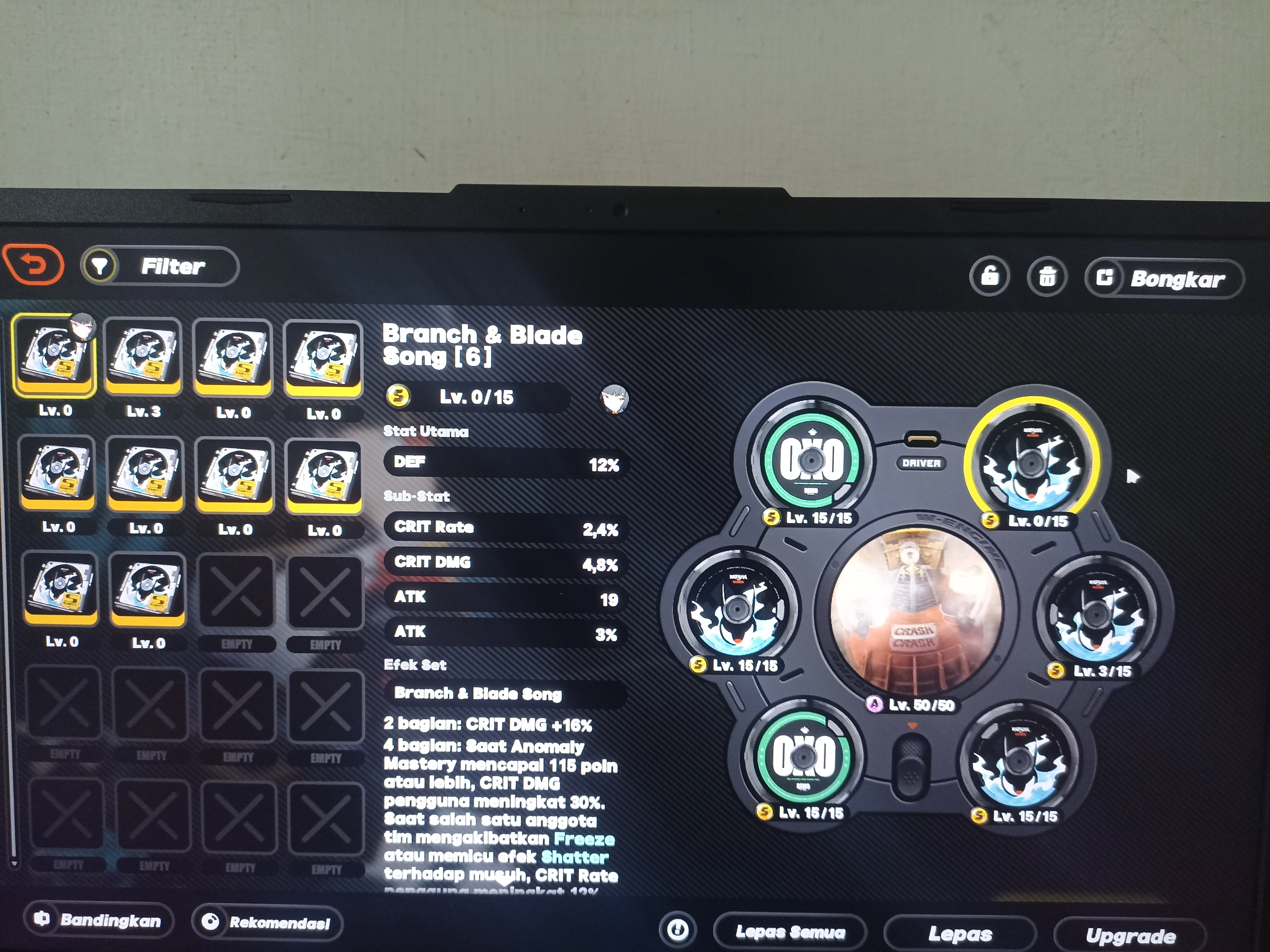 Gini amat Nyari disk Nya Miyabi, Pas stat nya ampas, sub stat nya malah bagus semua 😑🗿 Zenless ...