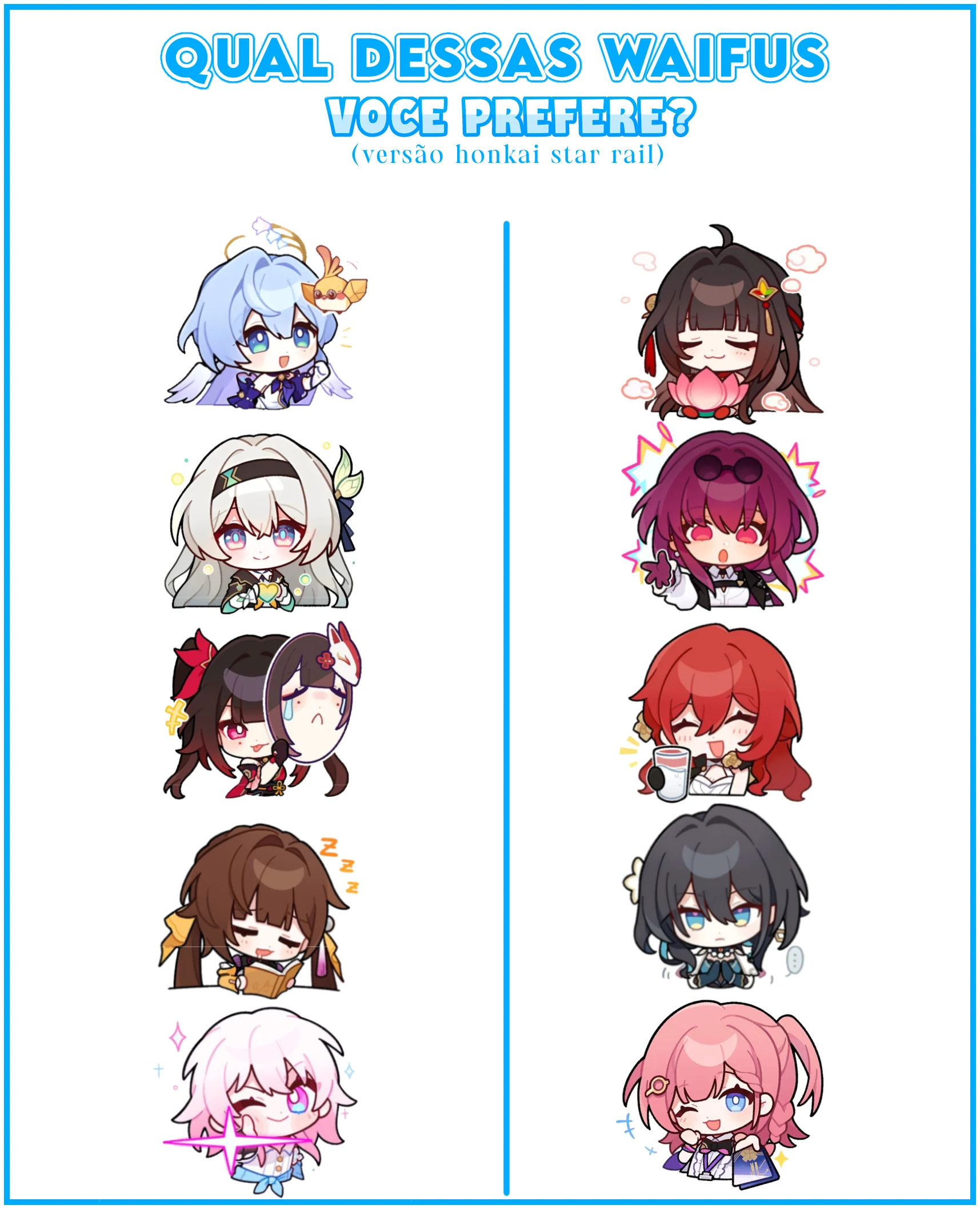 Qual dessas waifus vc prefere? Honkai: Star Rail | HoYoLAB