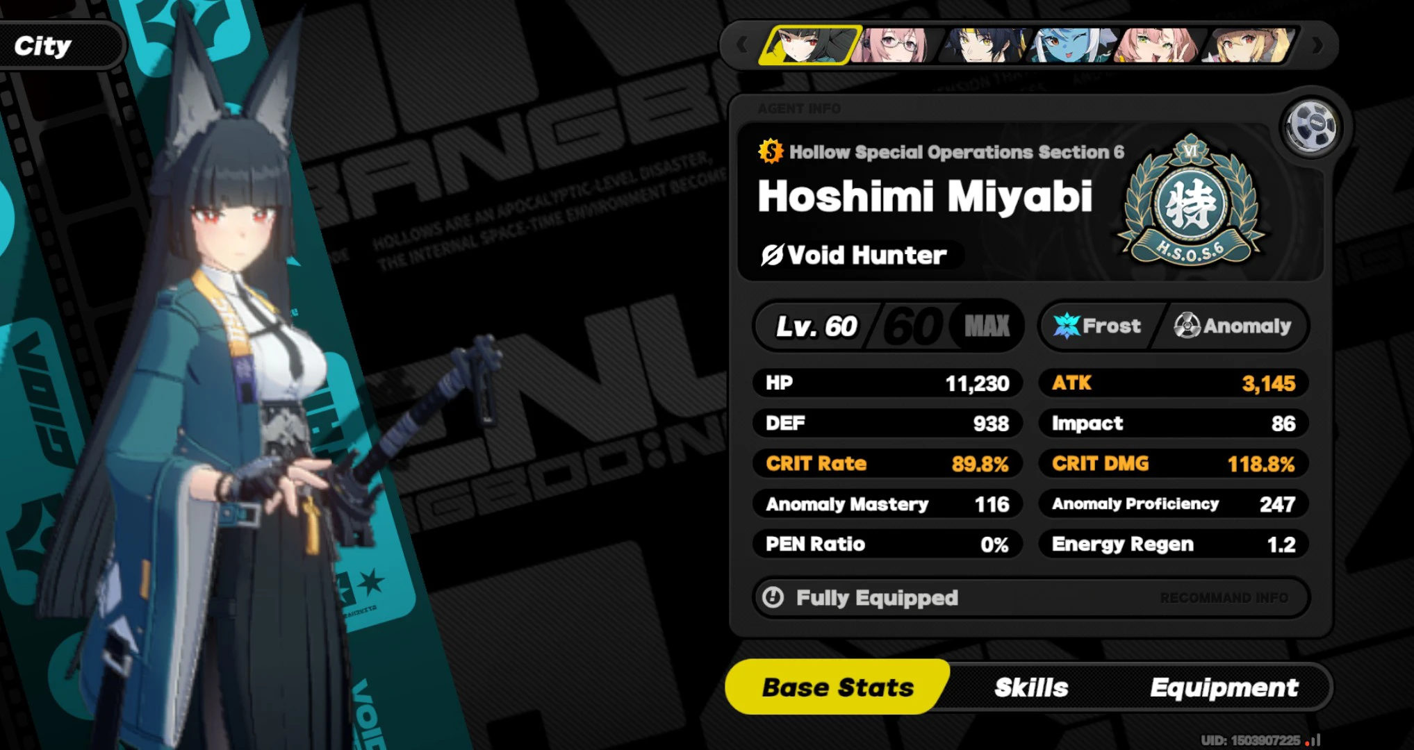 My Miyabi Build — Showcase Zenless Zone Zero | HoYoLAB