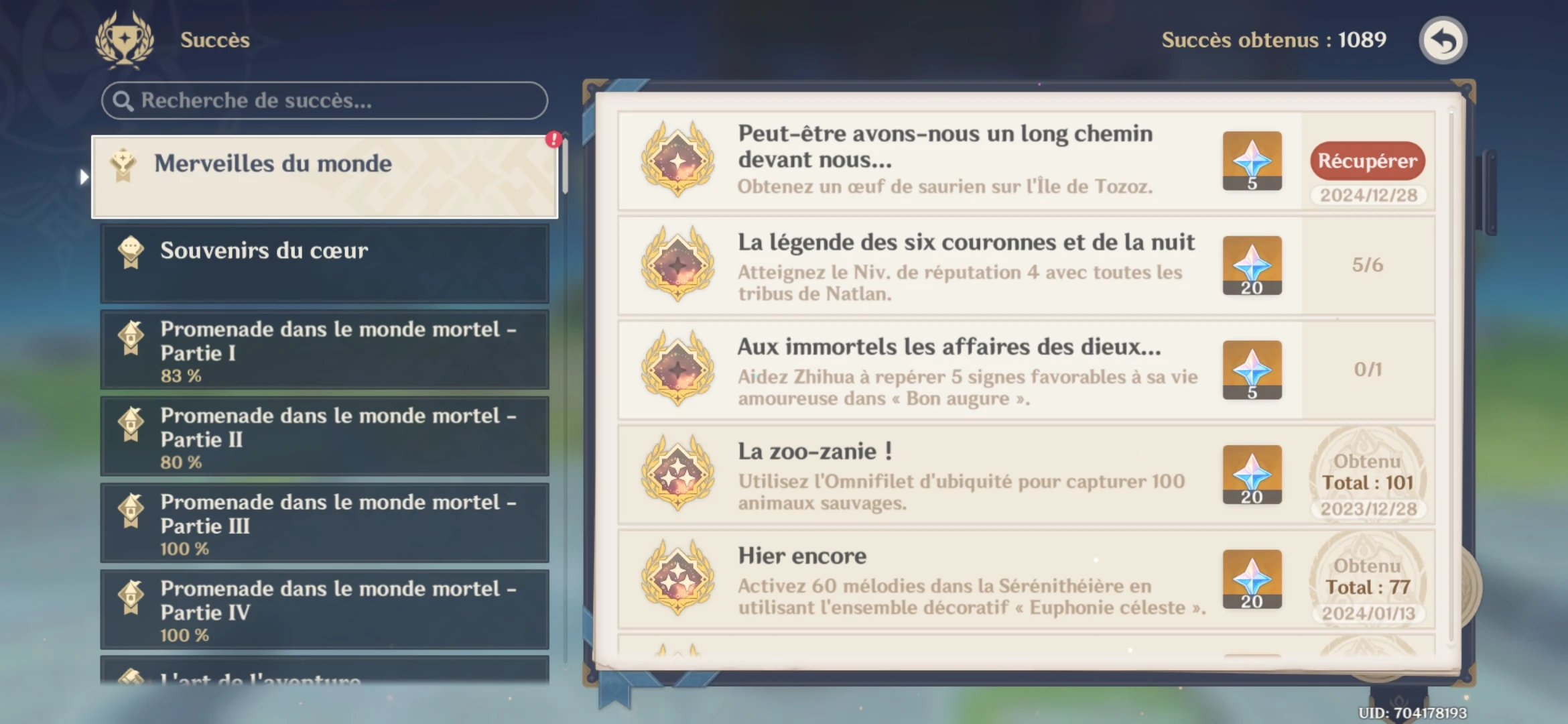 Succès caché (+ déco pour la théière ️) (+ coffre précieux et Oculus ...