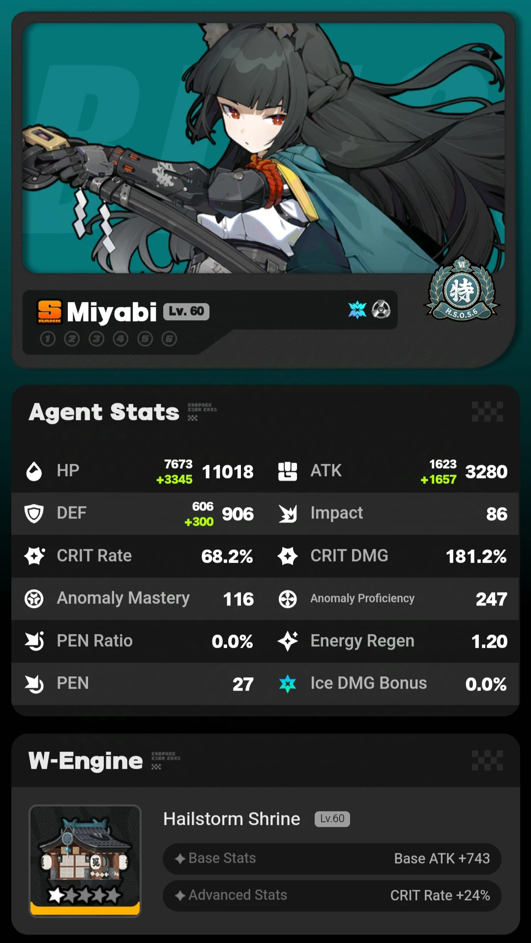 My best miyabi build Zenless Zone Zero | HoYoLAB