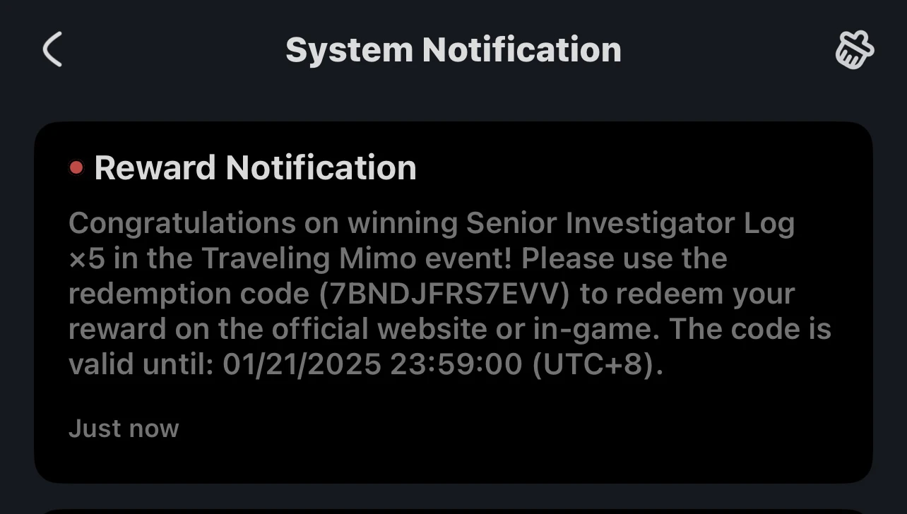 ZZZ CODE FROM MIMO Zenless Zone Zero | HoYoLAB