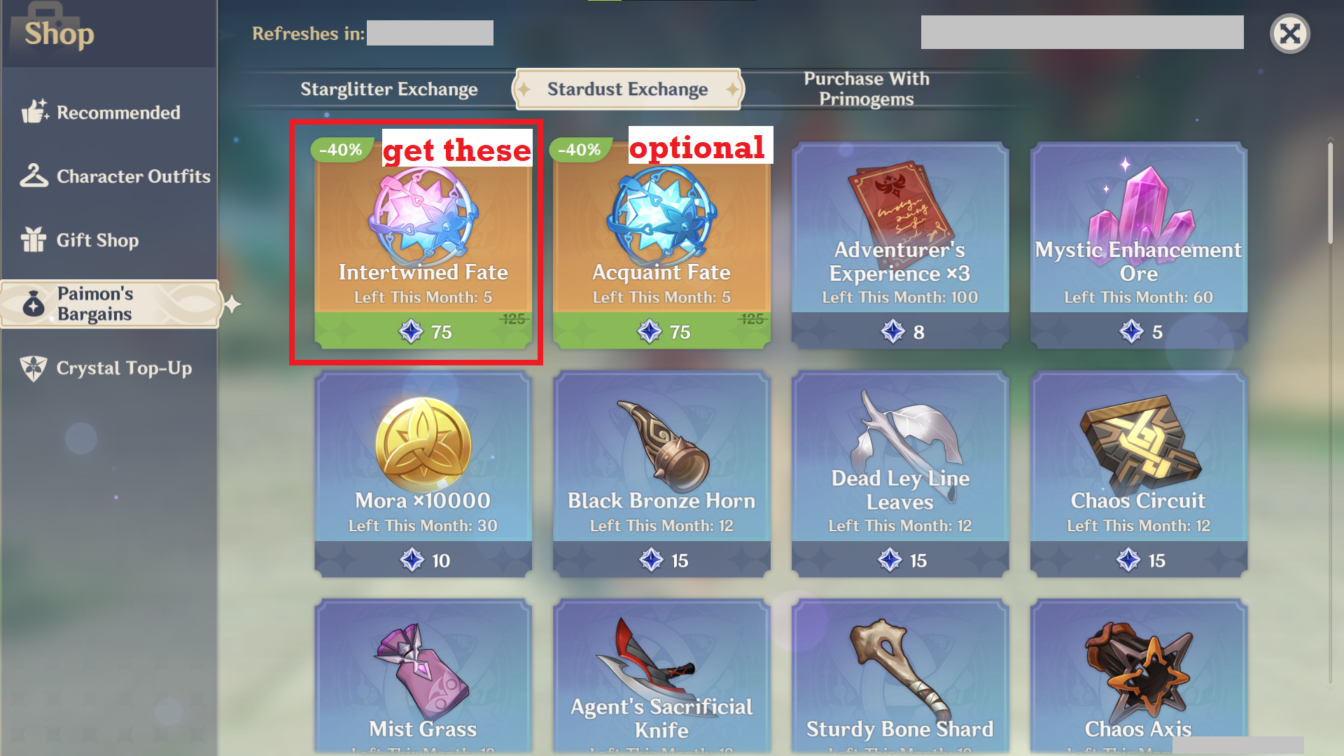 [Reminder] Stardust Shop reset and Imaginarium Theater reset on January ...