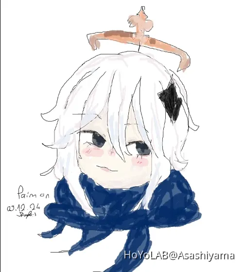 Paimon Art. Genshin Impact | HoYoLAB