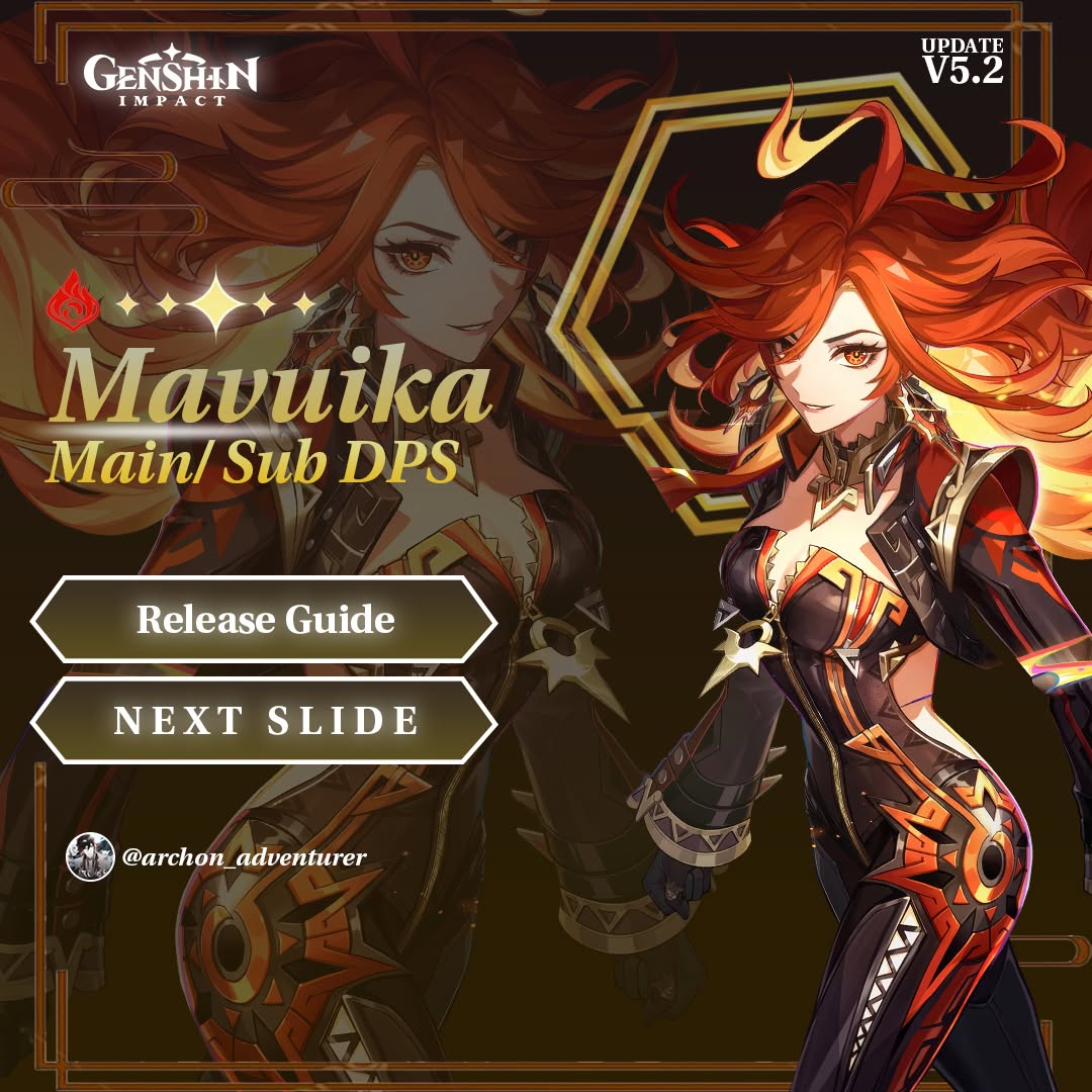 Mavuika Build for those who need and also :D Hope this helps!! [Please ...