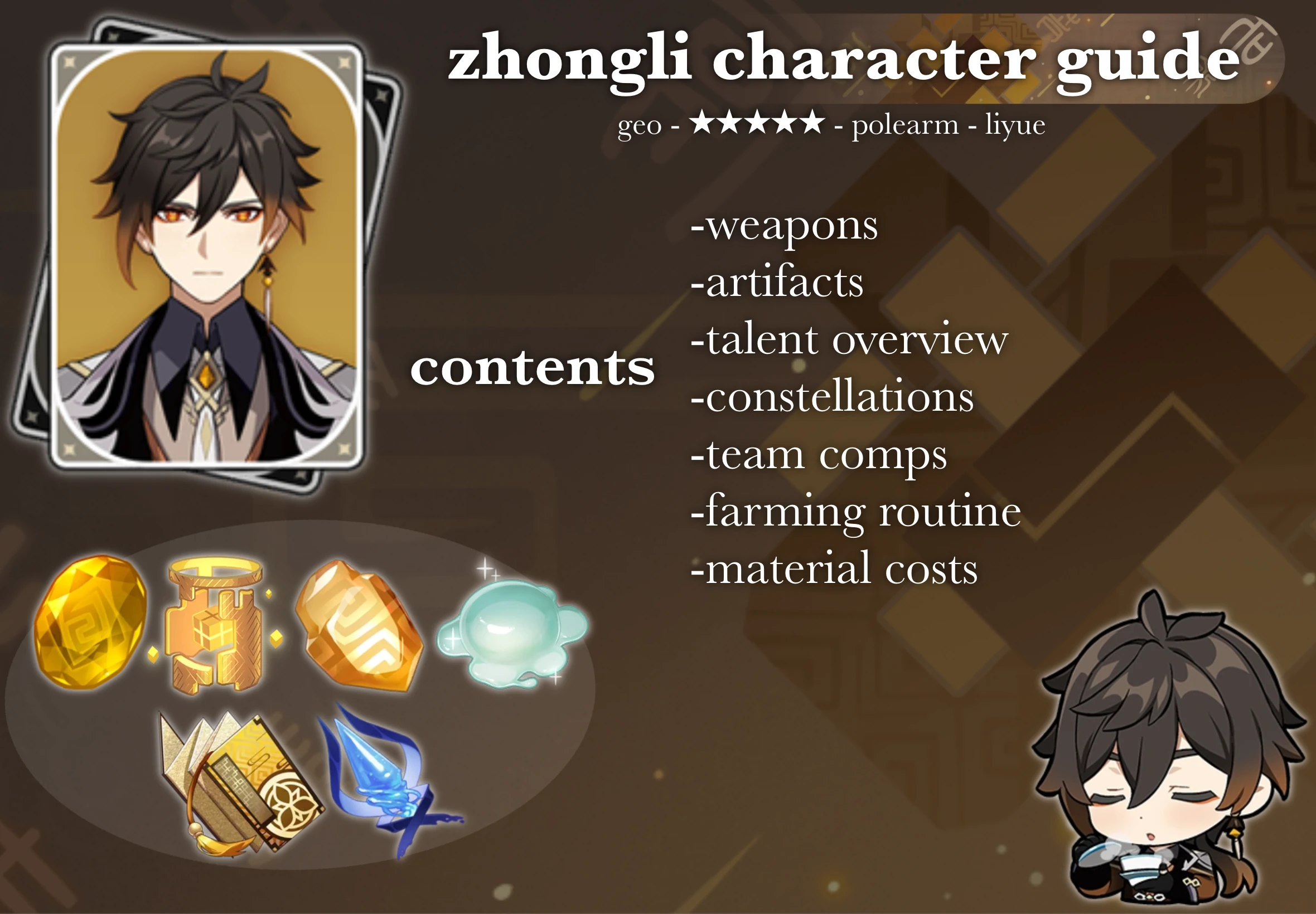 Zhongli Character Guide Genshin Impact | HoYoLAB