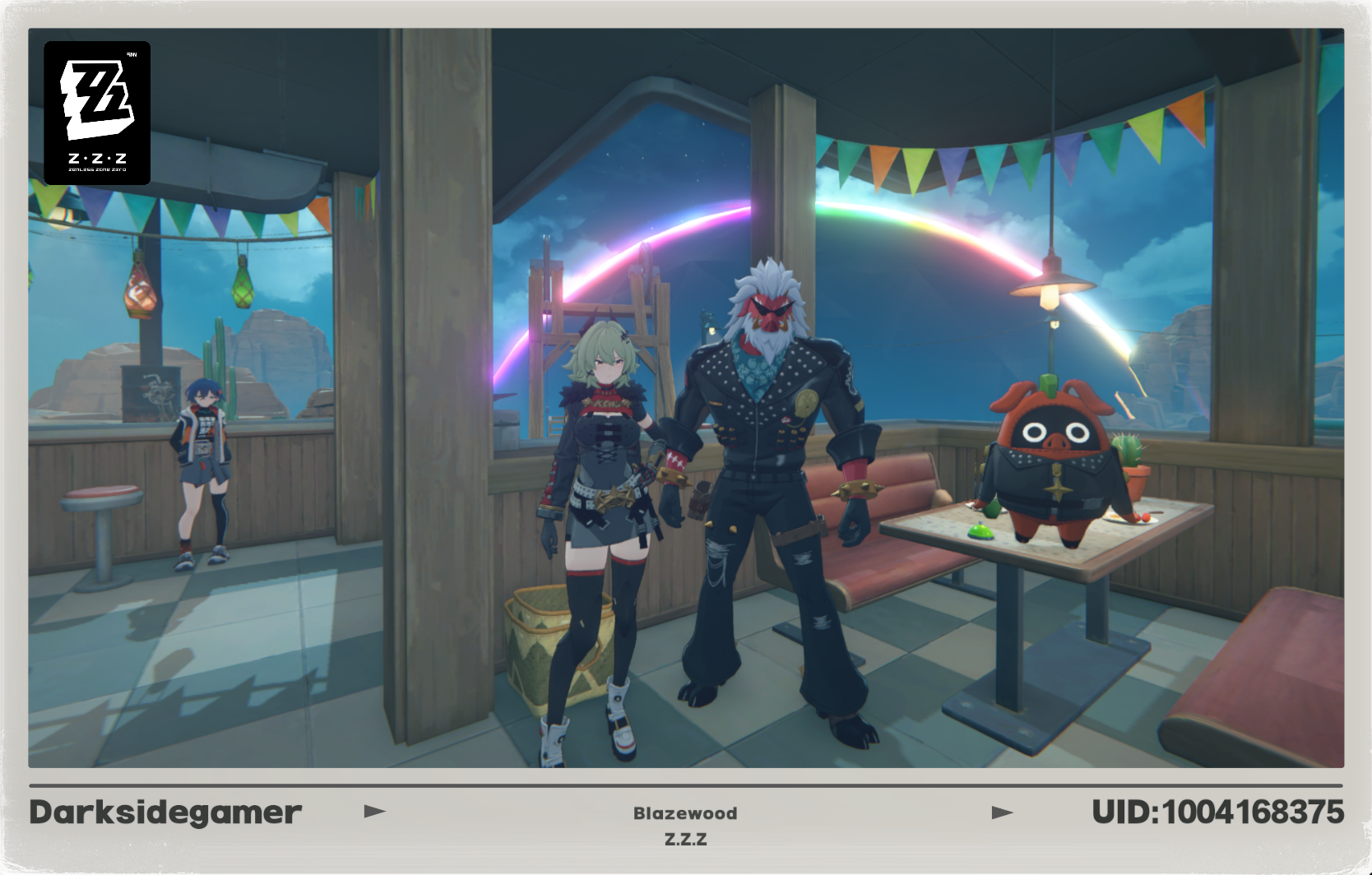 Ceaser is standing with her big daddy and with lucy in a bath battle ...