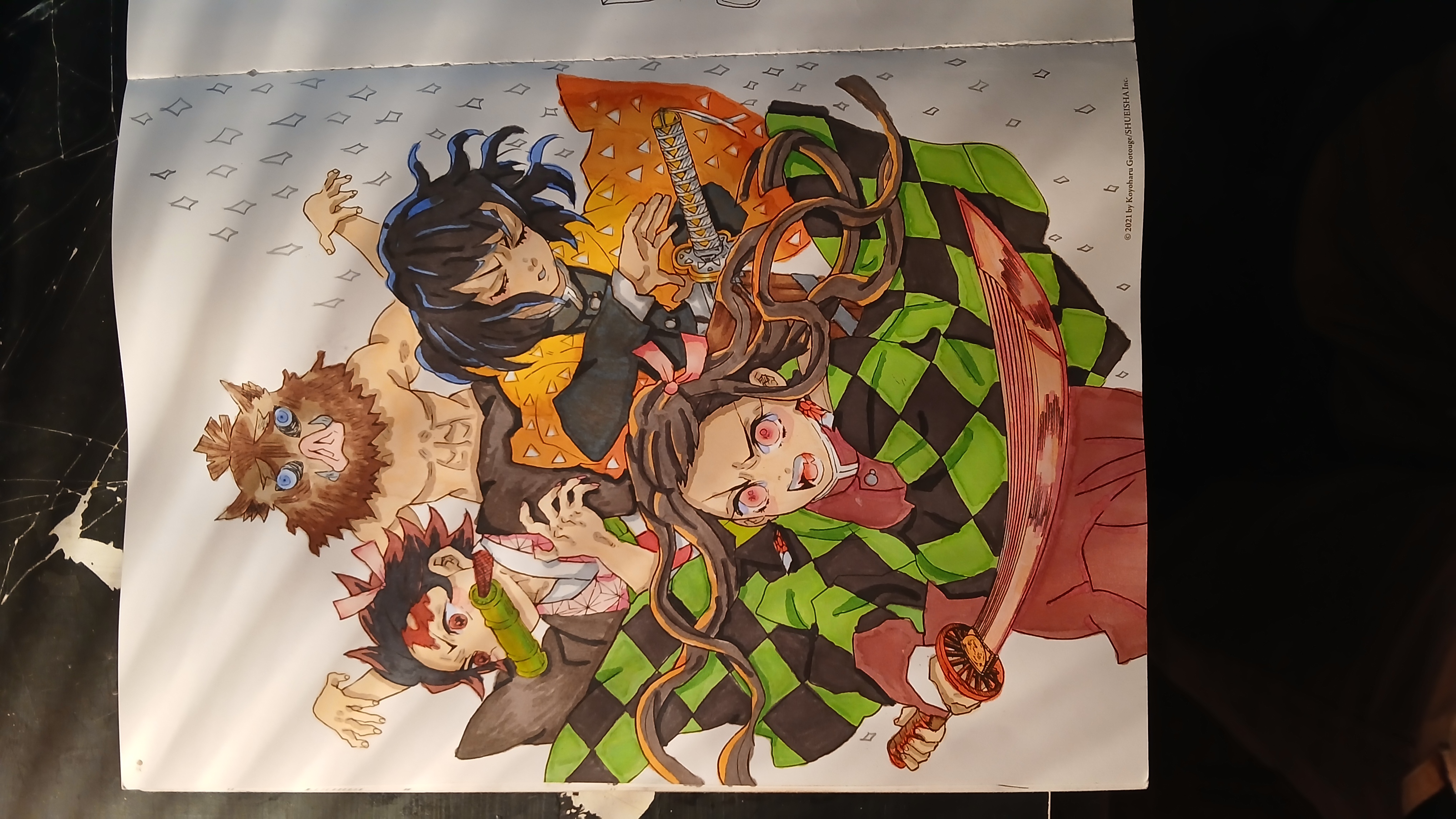 Nezuko, Tanjiro, Inosuke, and Zenitsu | HoYoLAB
