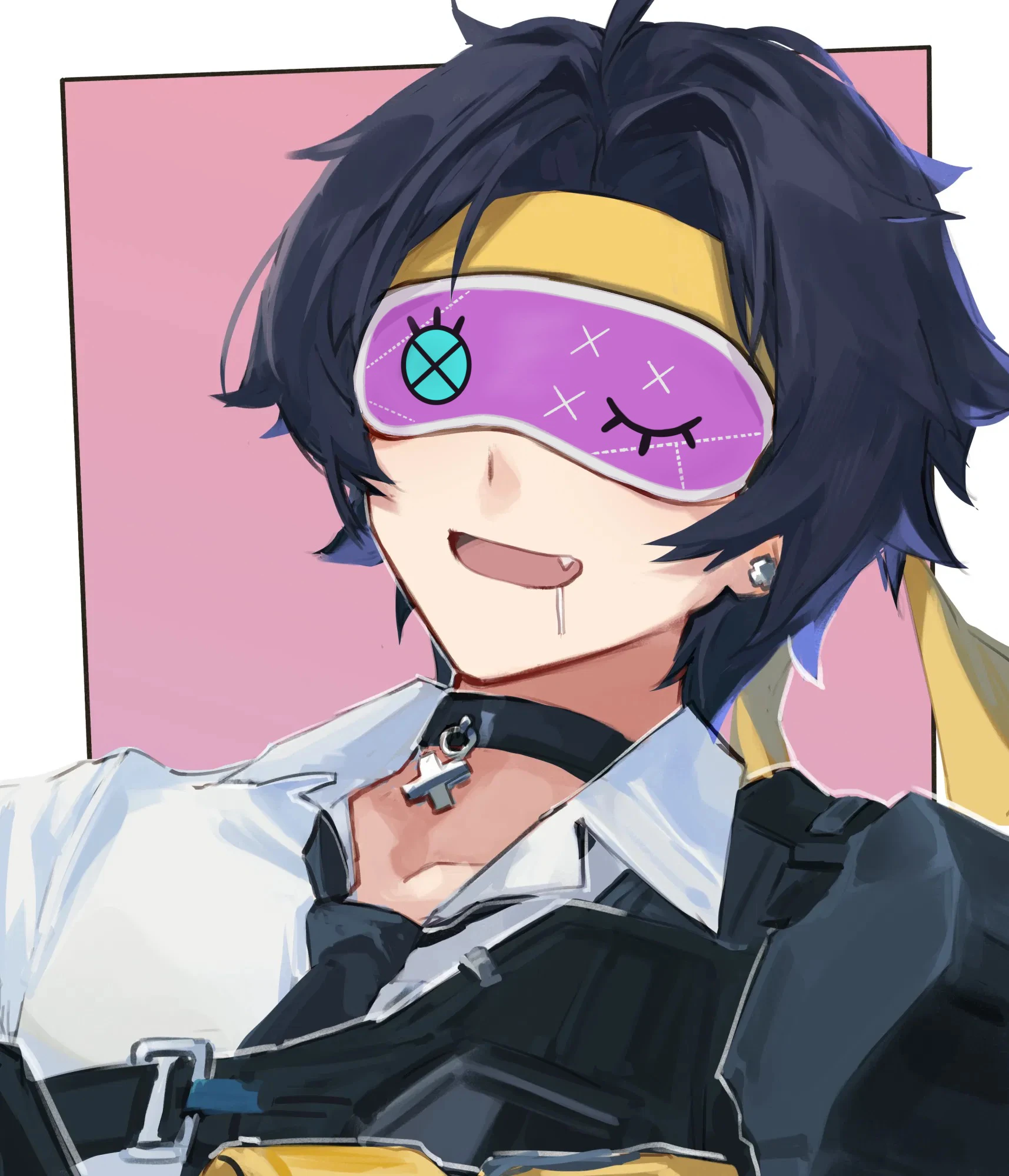 Used the eye mask event template to give him Kei Okazaki's eye mask ...