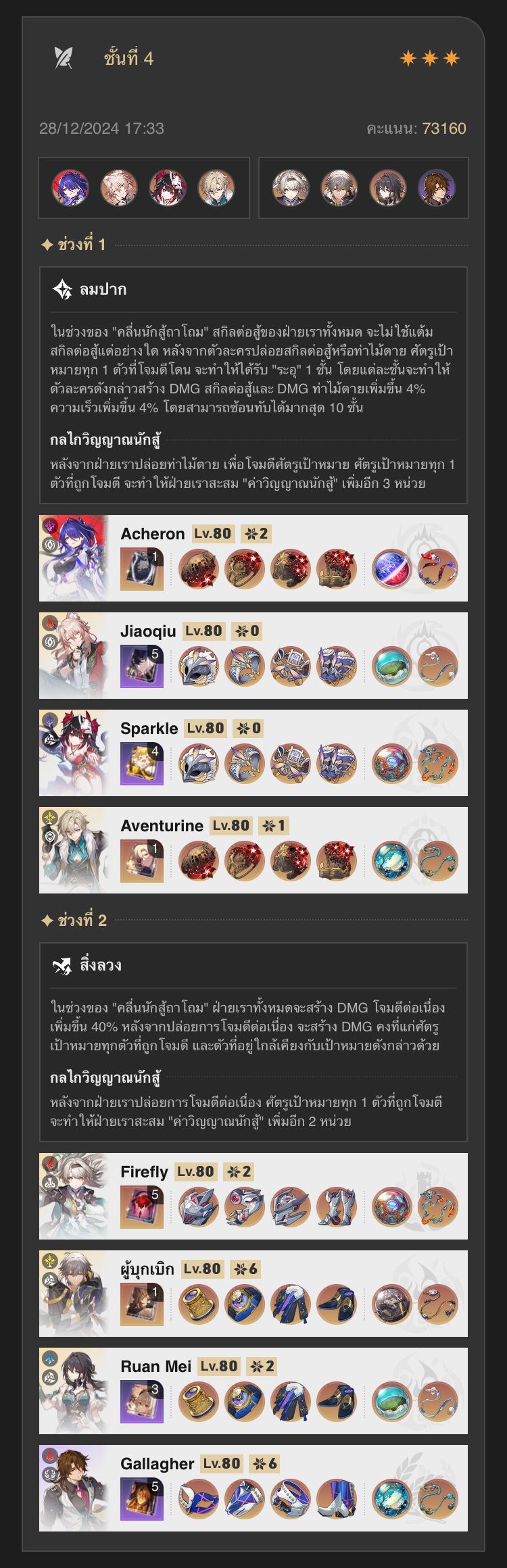 My pure fiction #4 teams Honkai: Star Rail | HoYoLAB