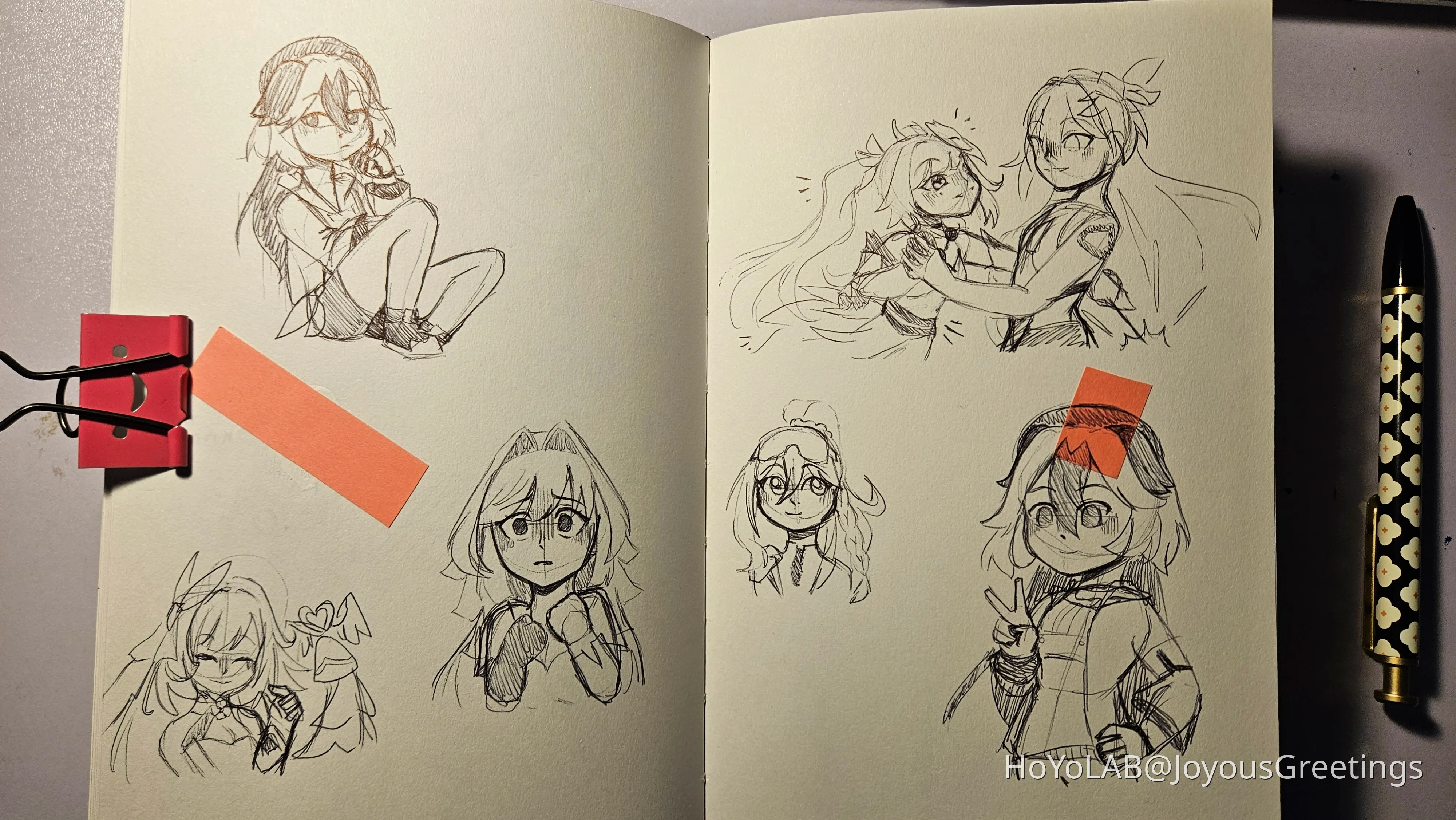 I wonder what inspired this sketch spread... Honkai Impact 3rd | HoYoLAB