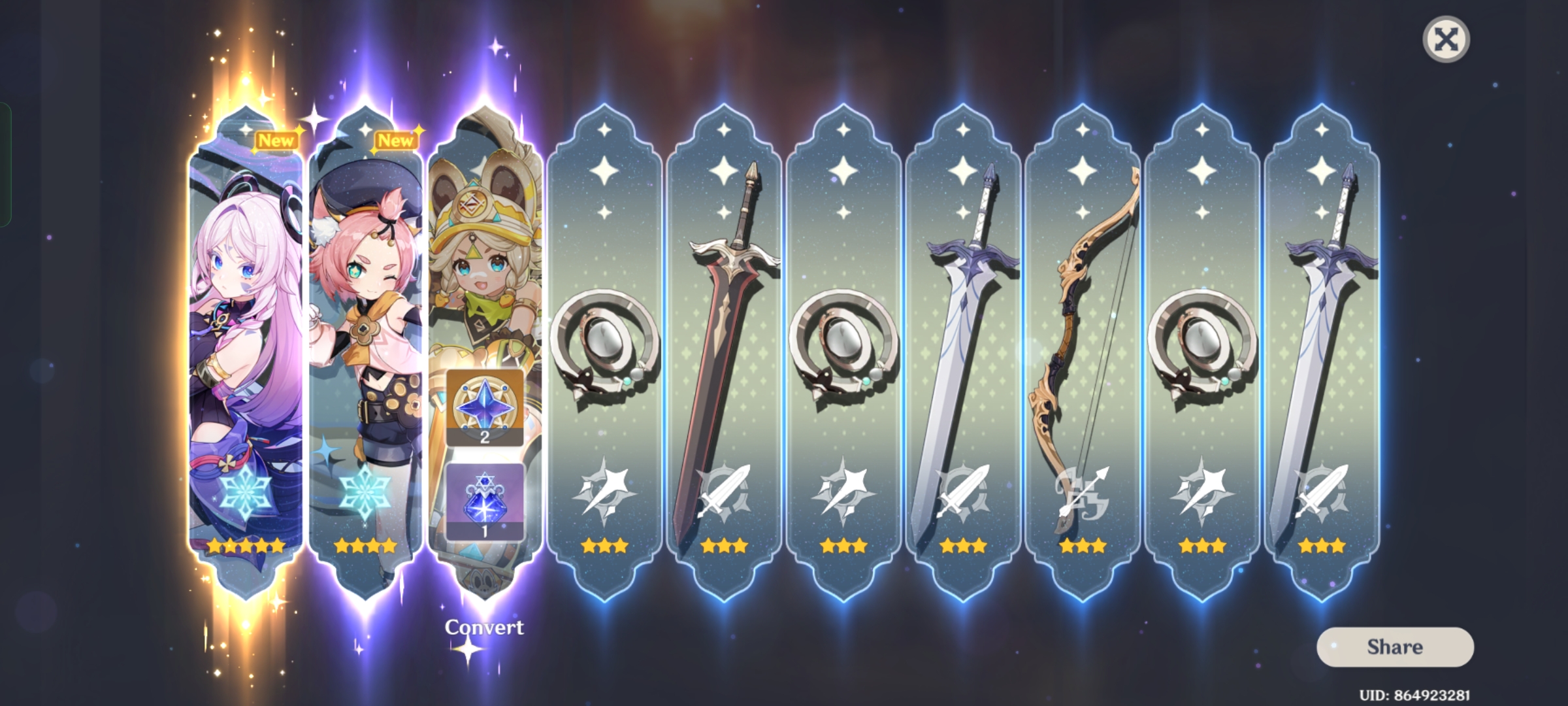 I got both mauvika and citlali (and her weapon) in 56 pulls🥳 Genshin ...