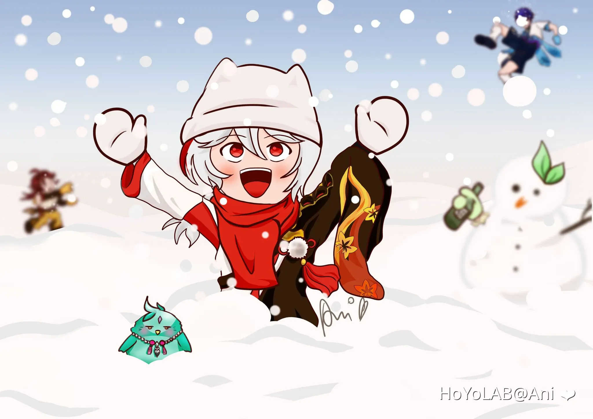 New year snow Genshin Impact | HoYoLAB