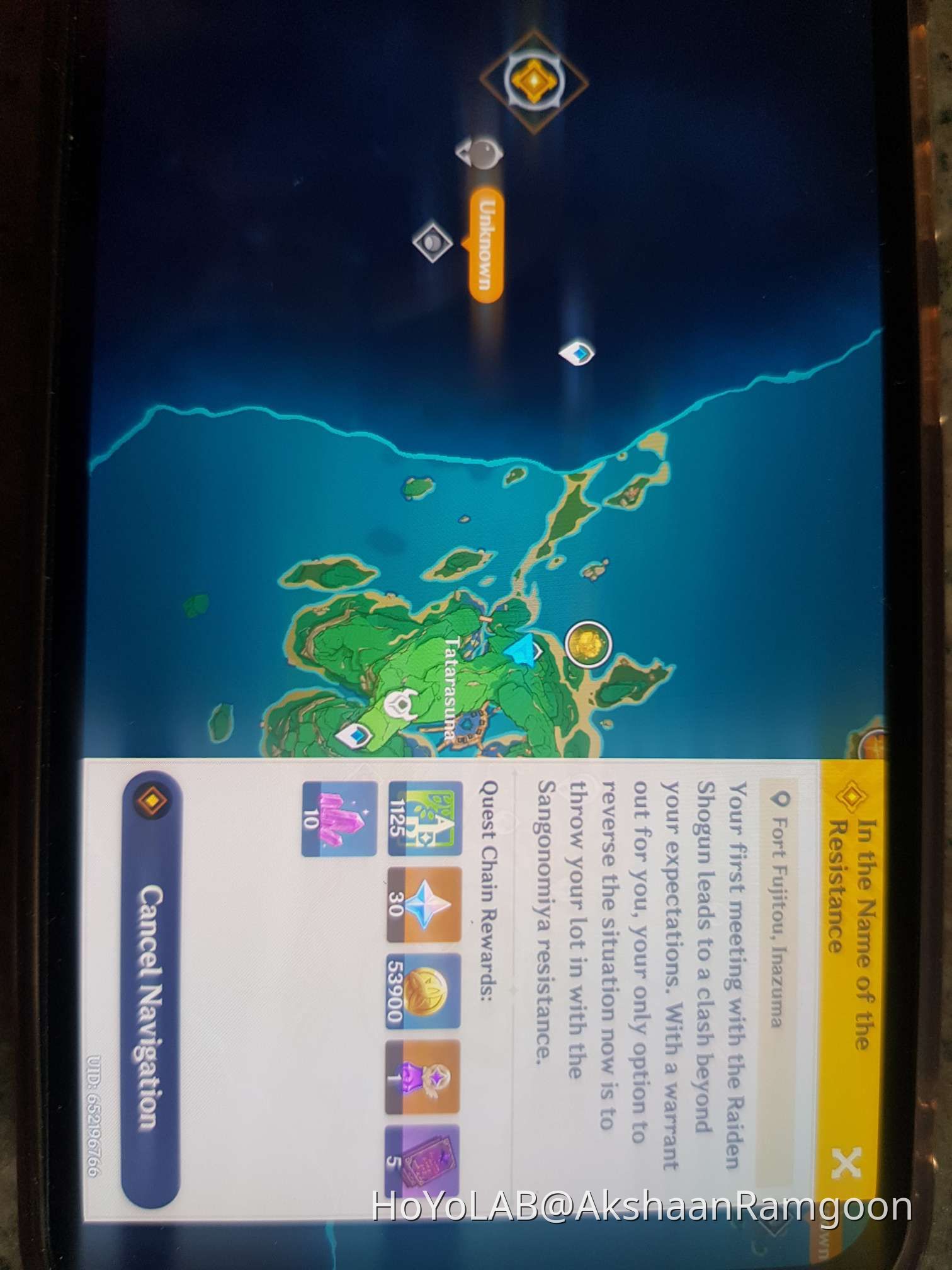 In the name of Resistance inazuma Quest Genshin Impact | HoYoLAB