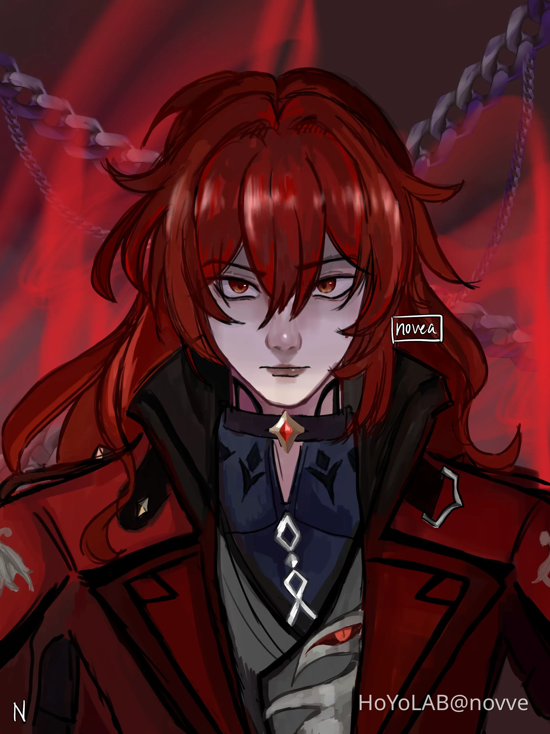 diluc will be my first post this yr cz i love diluc Genshin Impact ...