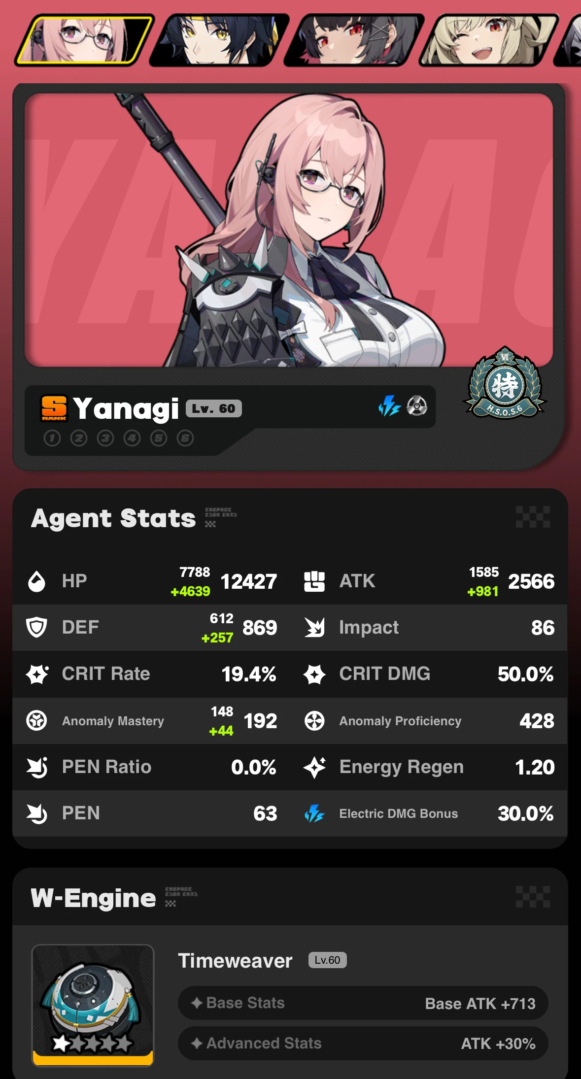 my yanagi build is finally finished Zenless Zone Zero | HoYoLAB