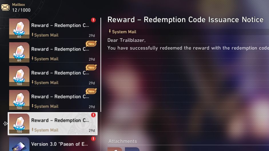 HSR 3.0 Redeem Codes [Latest] Honkai: Star Rail | HoYoLAB