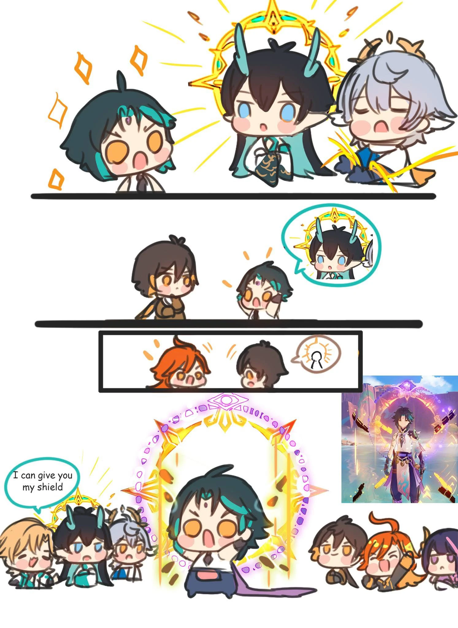 Sweet Baby Xiao must be protected! ️ Genshin Impact | HoYoLAB