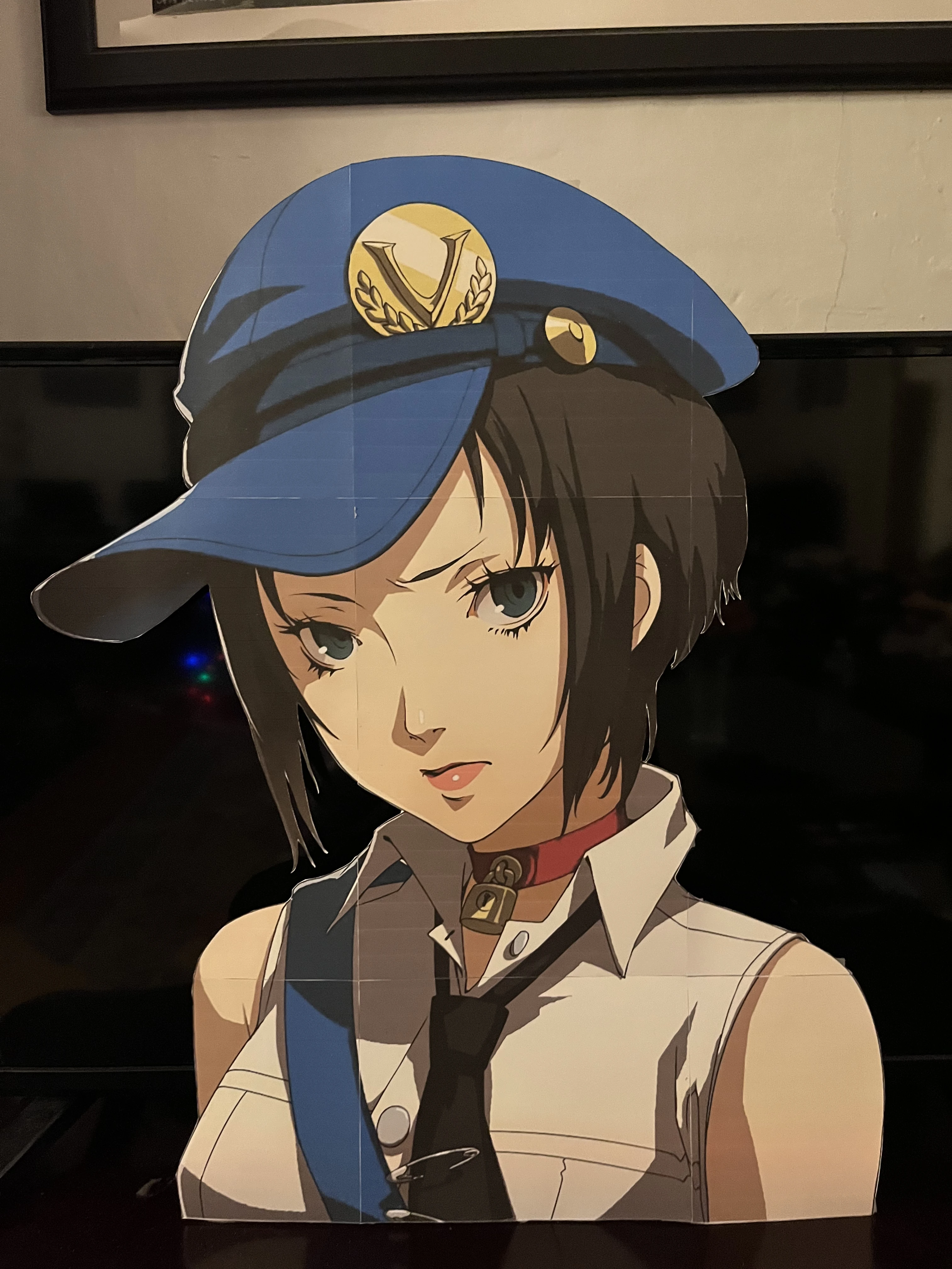 A cardboard cutout of Marie from persona 4 golden | HoYoLAB