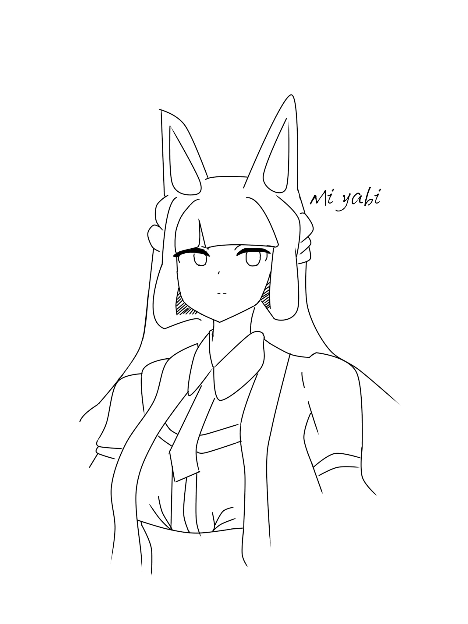 drawing of miyabi Zenless Zone Zero | HoYoLAB