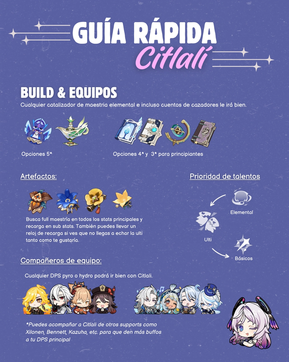 [5.3] Guia de CITLALÍ Materiales, habilidades, build & opciones de ...