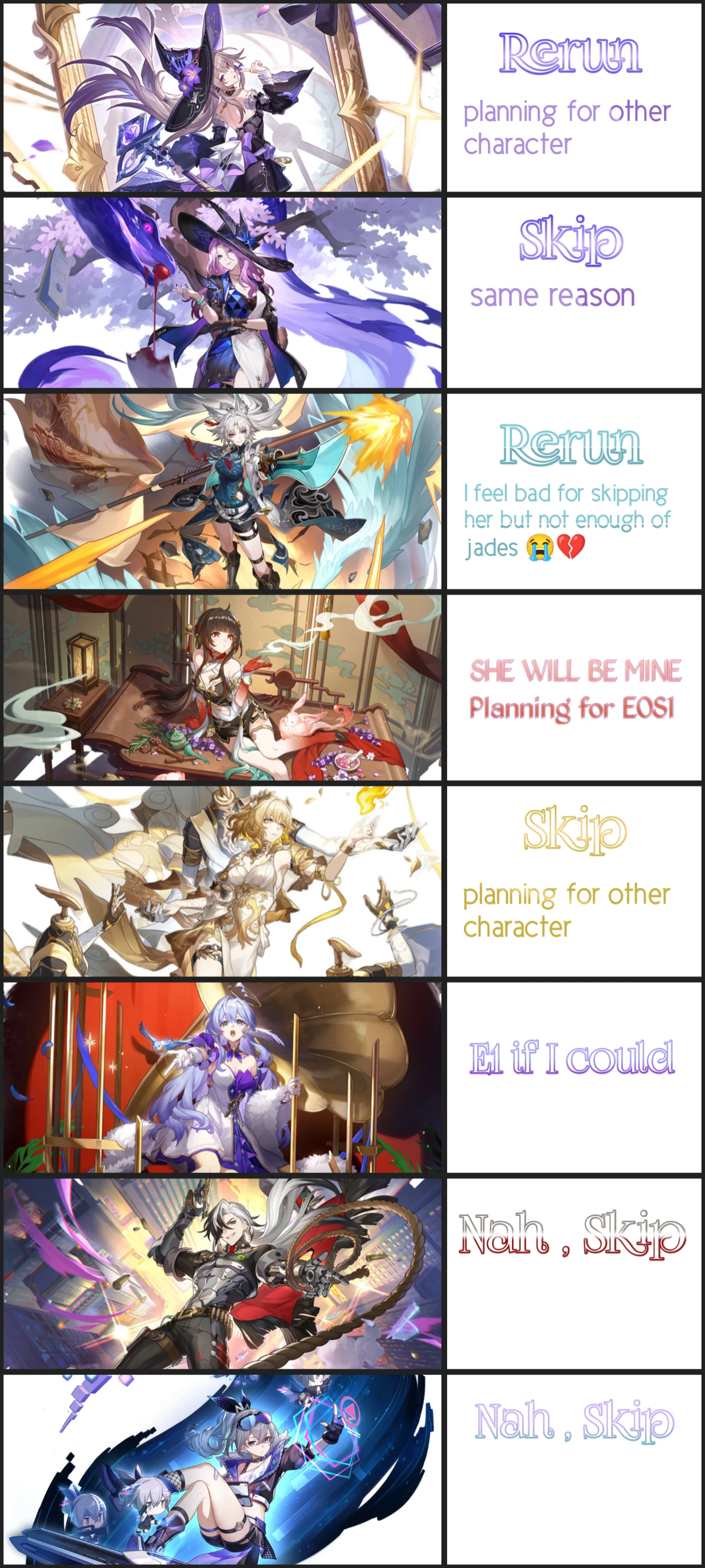 HSR 3.0 pulling plans Honkai: Star Rail | HoYoLAB