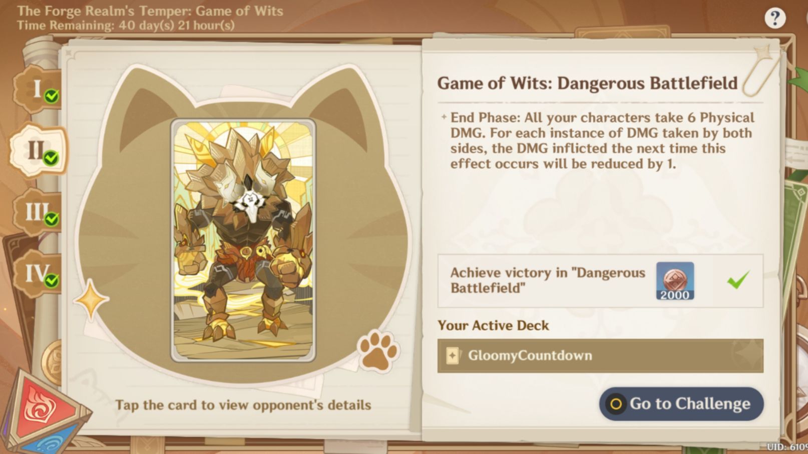 The Forge Realm's Temper: Game of Wits (version 5.3) Genshin Impact ...