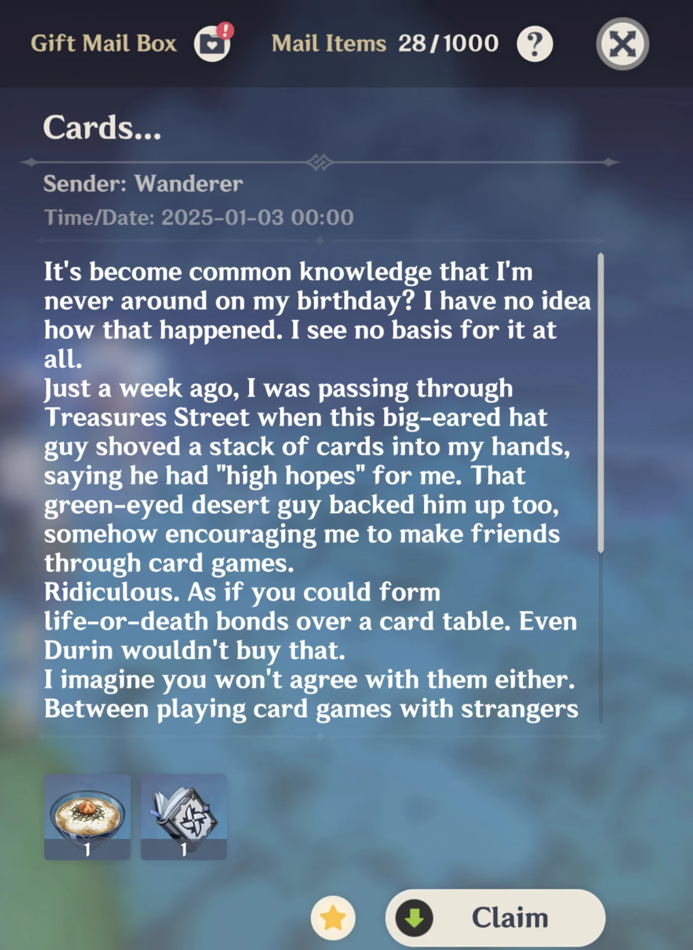 HAPPY BIRTHDAY WANDERER!!! 🤍💜🩵 Genshin Impact | HoYoLAB