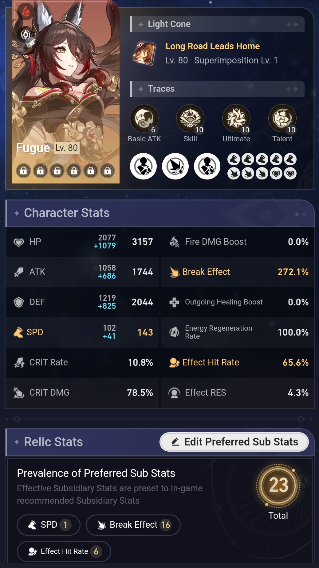 Rate my fugue build Honkai: Star Rail | HoYoLAB