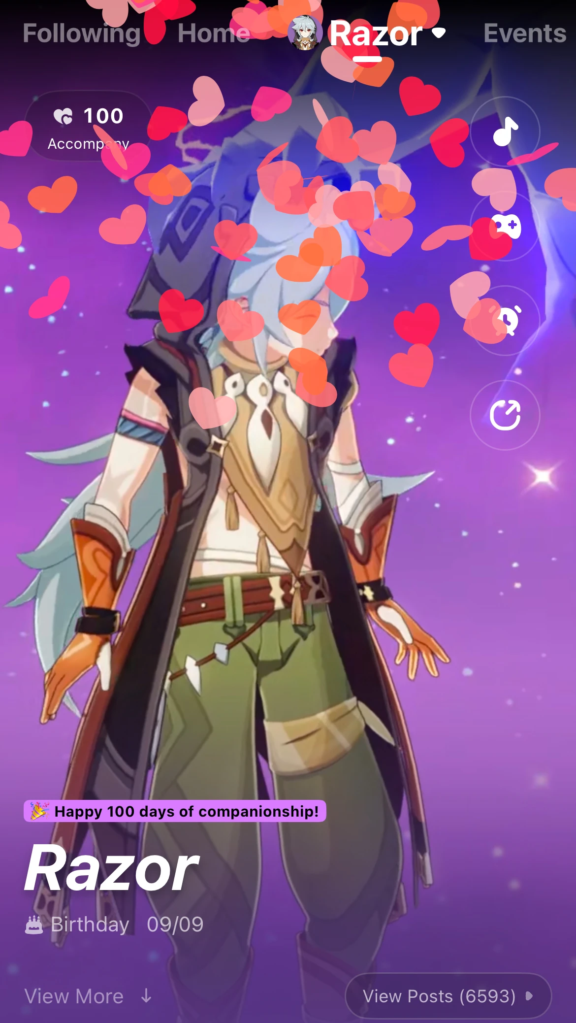 100 DAYS COMPANIONSHIP WITH RAZOR🎉 Genshin Impact | HoYoLAB