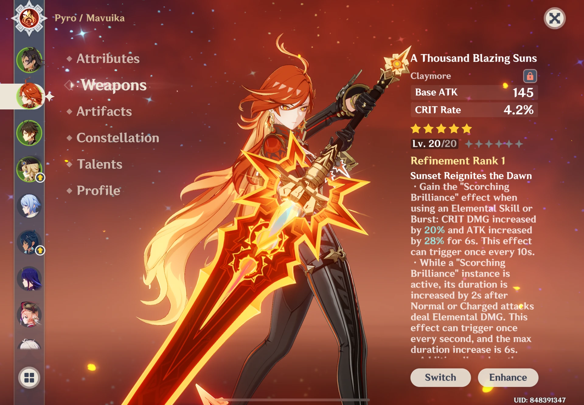 Archon & their signature weapon Genshin Impact | HoYoLAB