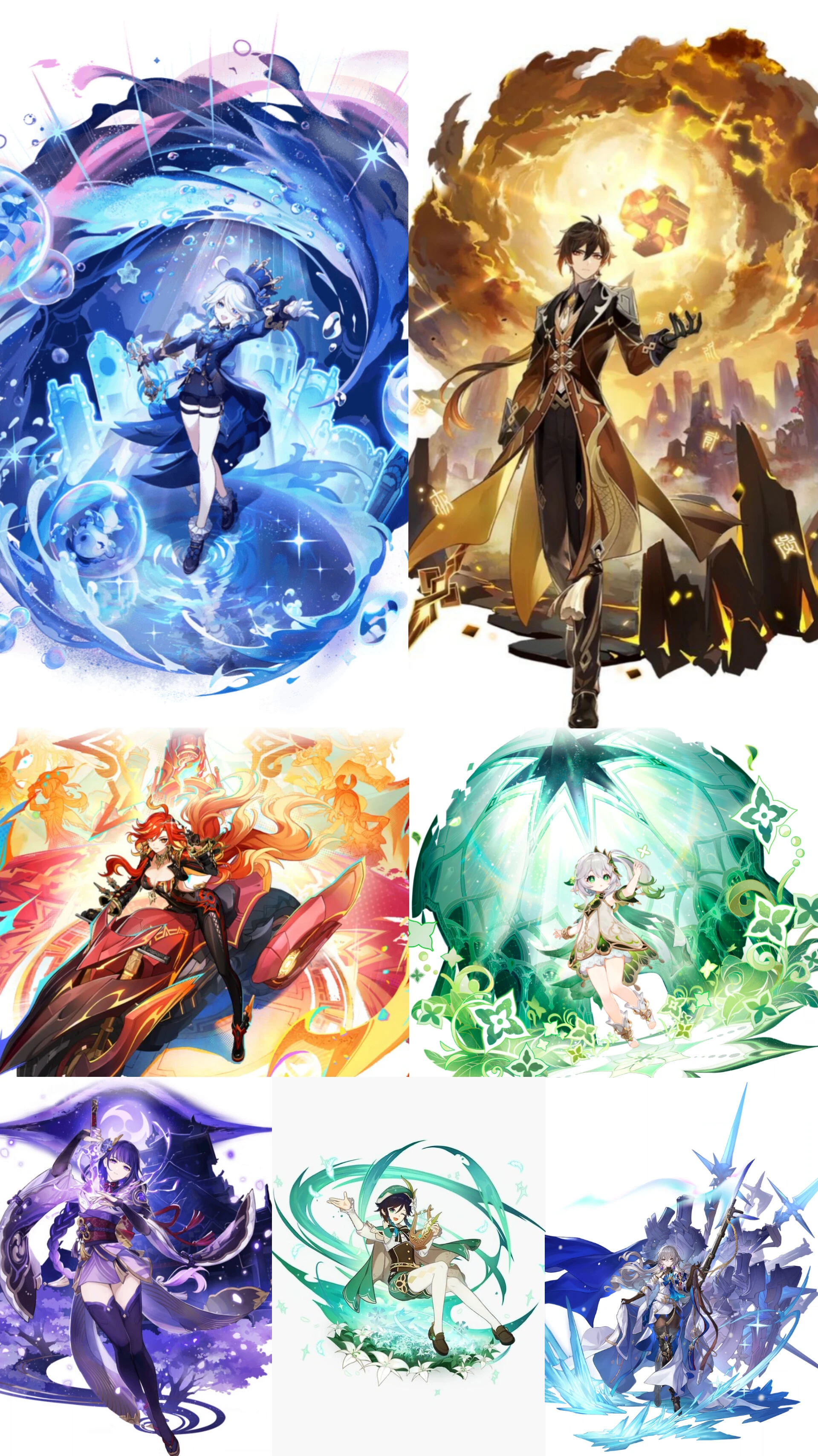 i love archons splash art! Genshin Impact | HoYoLAB