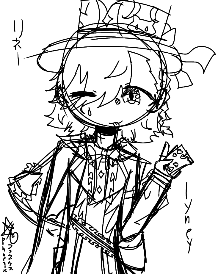 Lyney sketch Genshin Impact | HoYoLAB