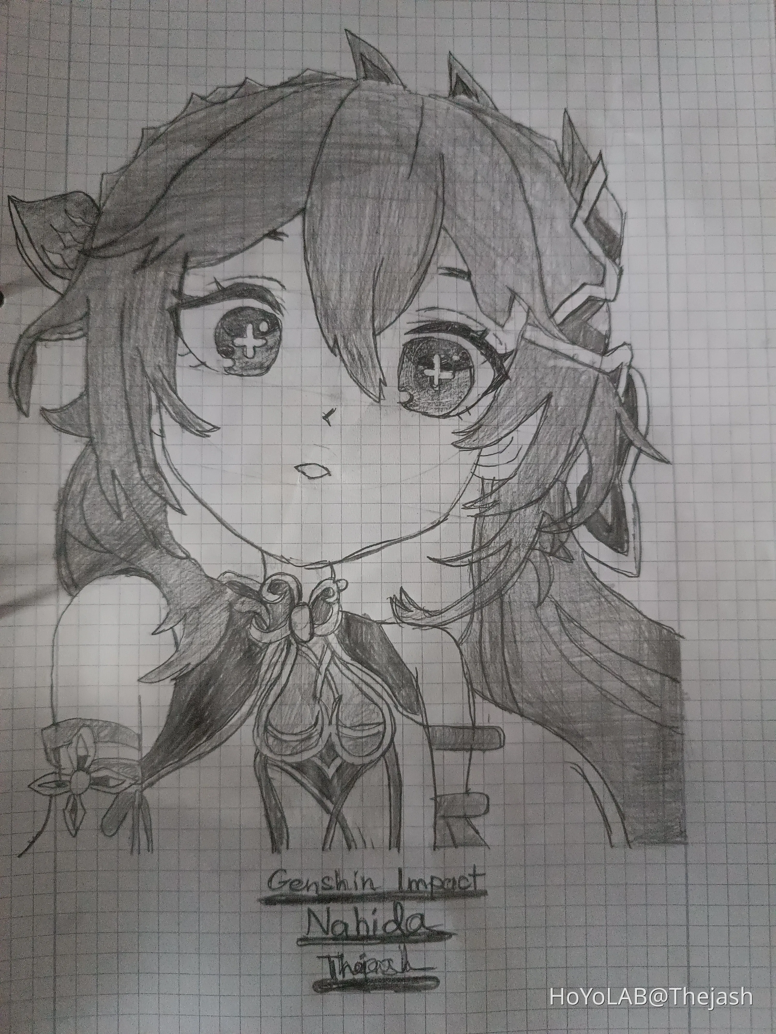 I drew Nahida. Genshin Impact | HoYoLAB