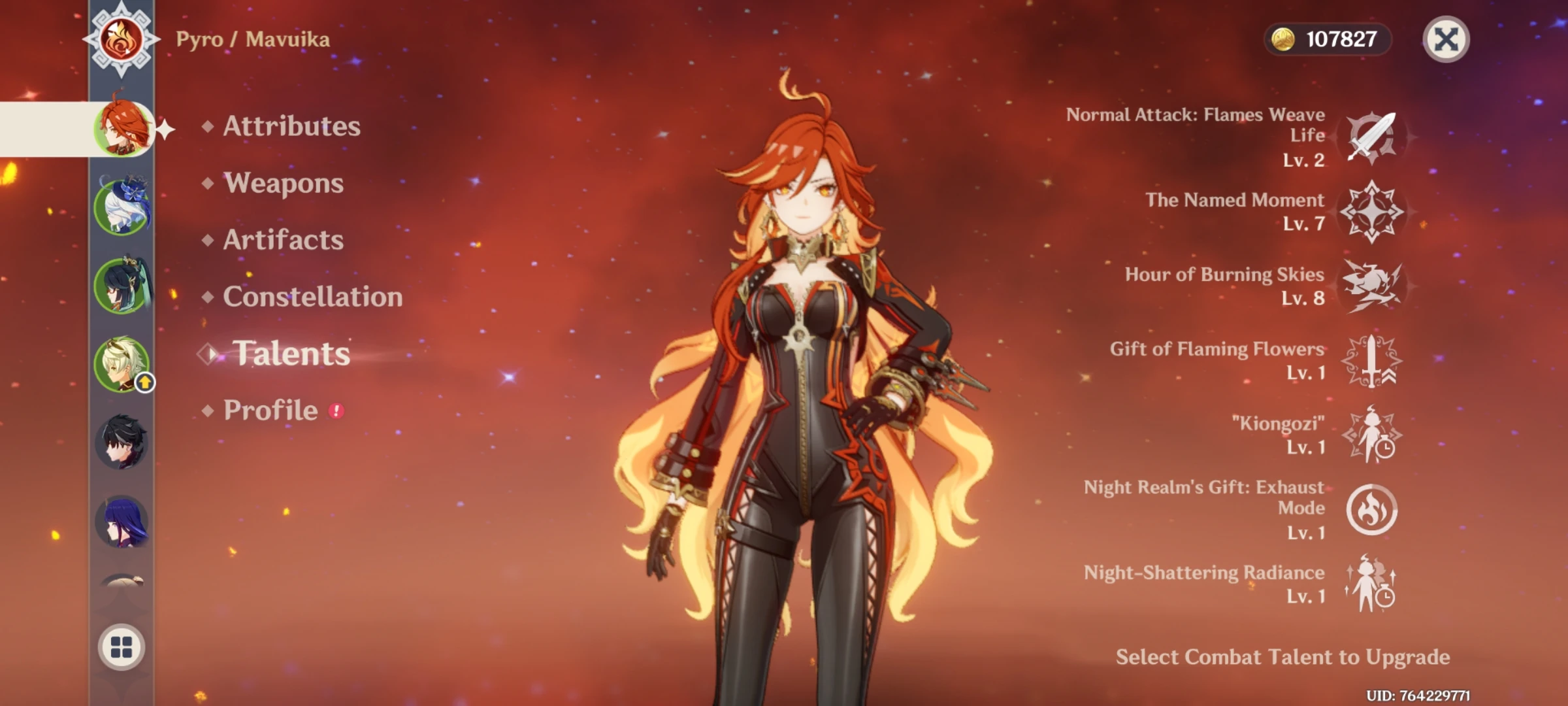 I saved for months 130 pulls i got c0r1 Our beloved pyro archon Mavuika ...